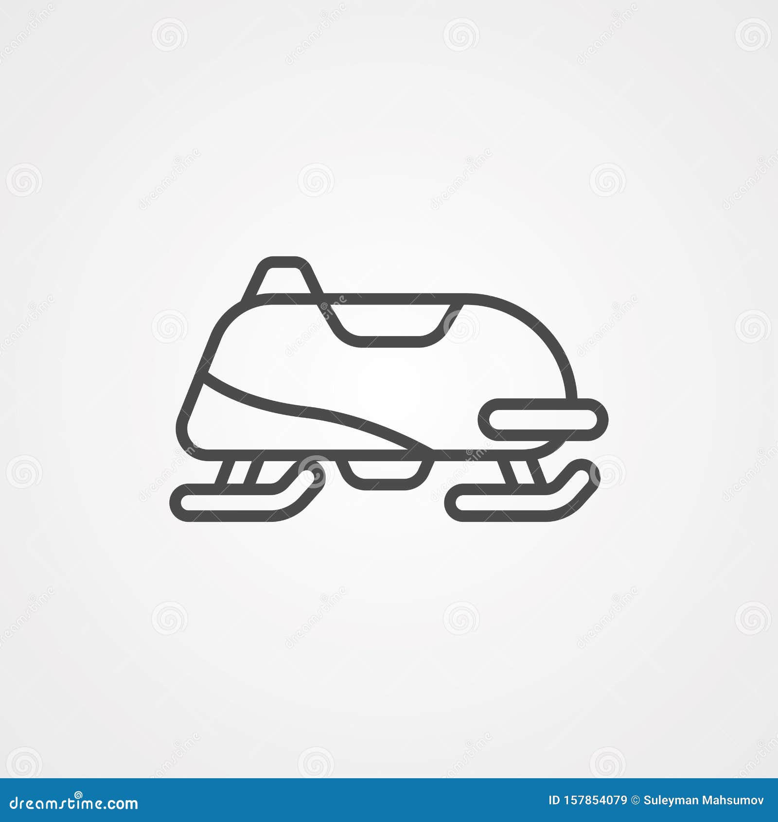 Bobsleigh Vector Icon Sign Symbol Stock Illustration - Illustration of ...