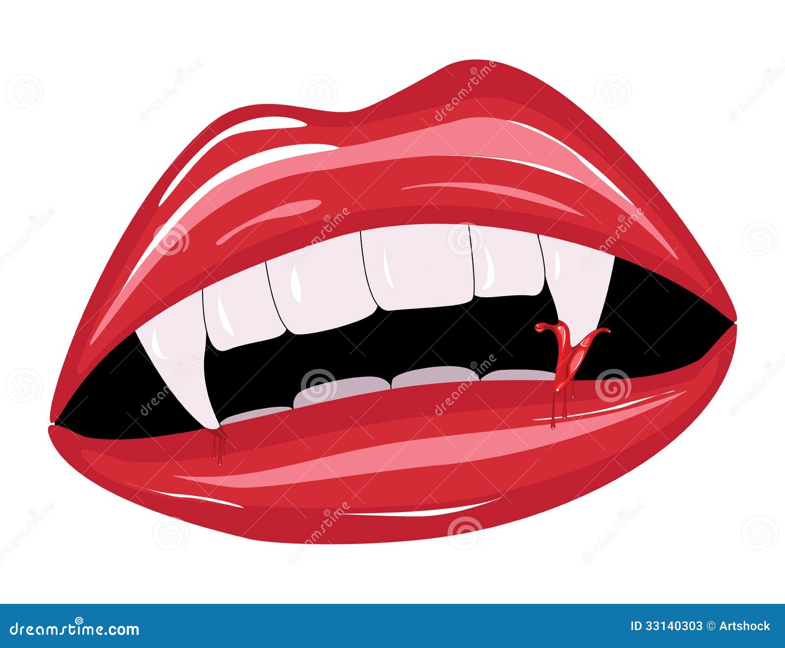 Boca del vampiro ilustración del vector. Ilustración de colmillos ...
