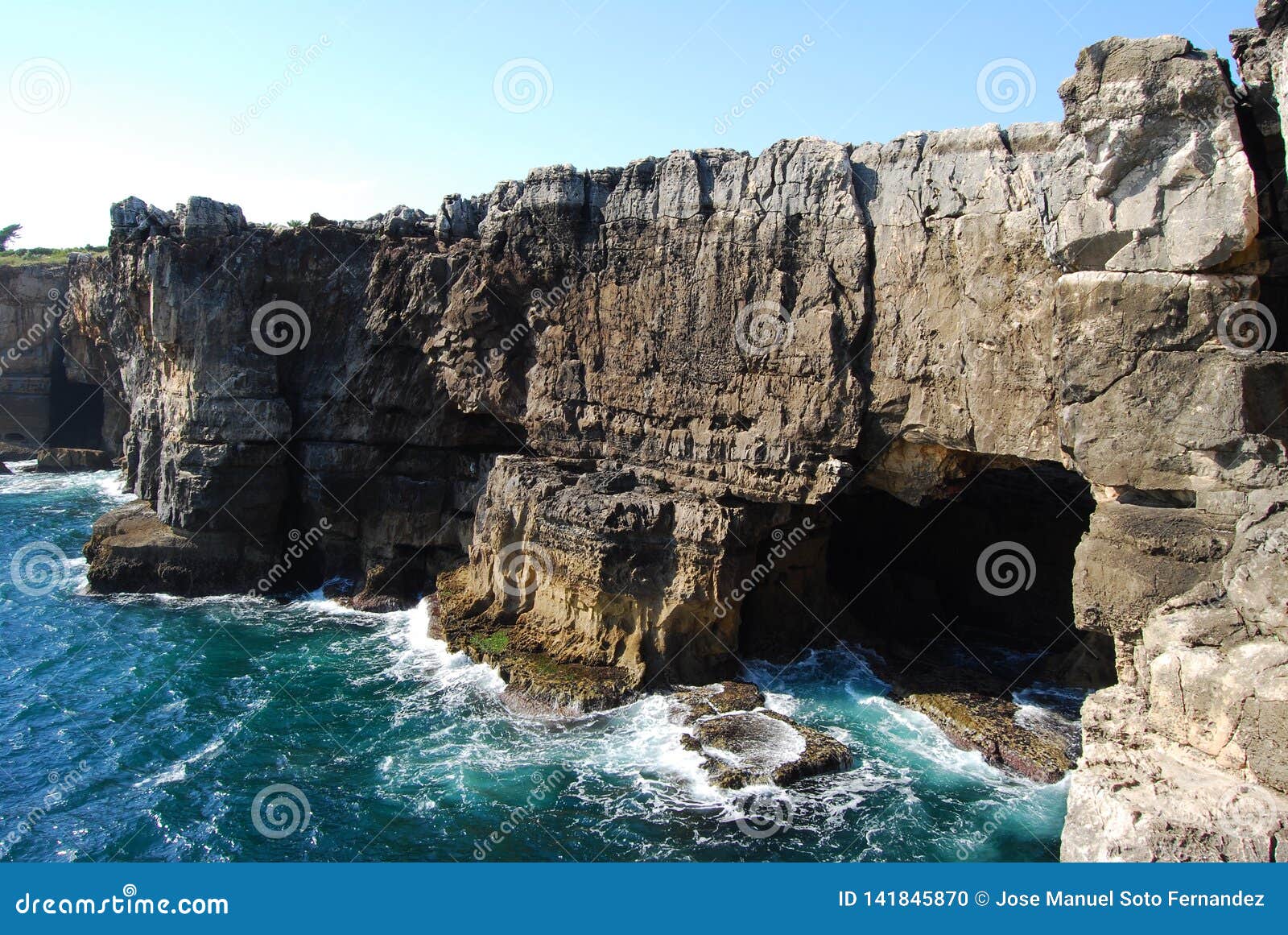 Boca do Inferno Portugal stock photo. Image of ocean - 141845870