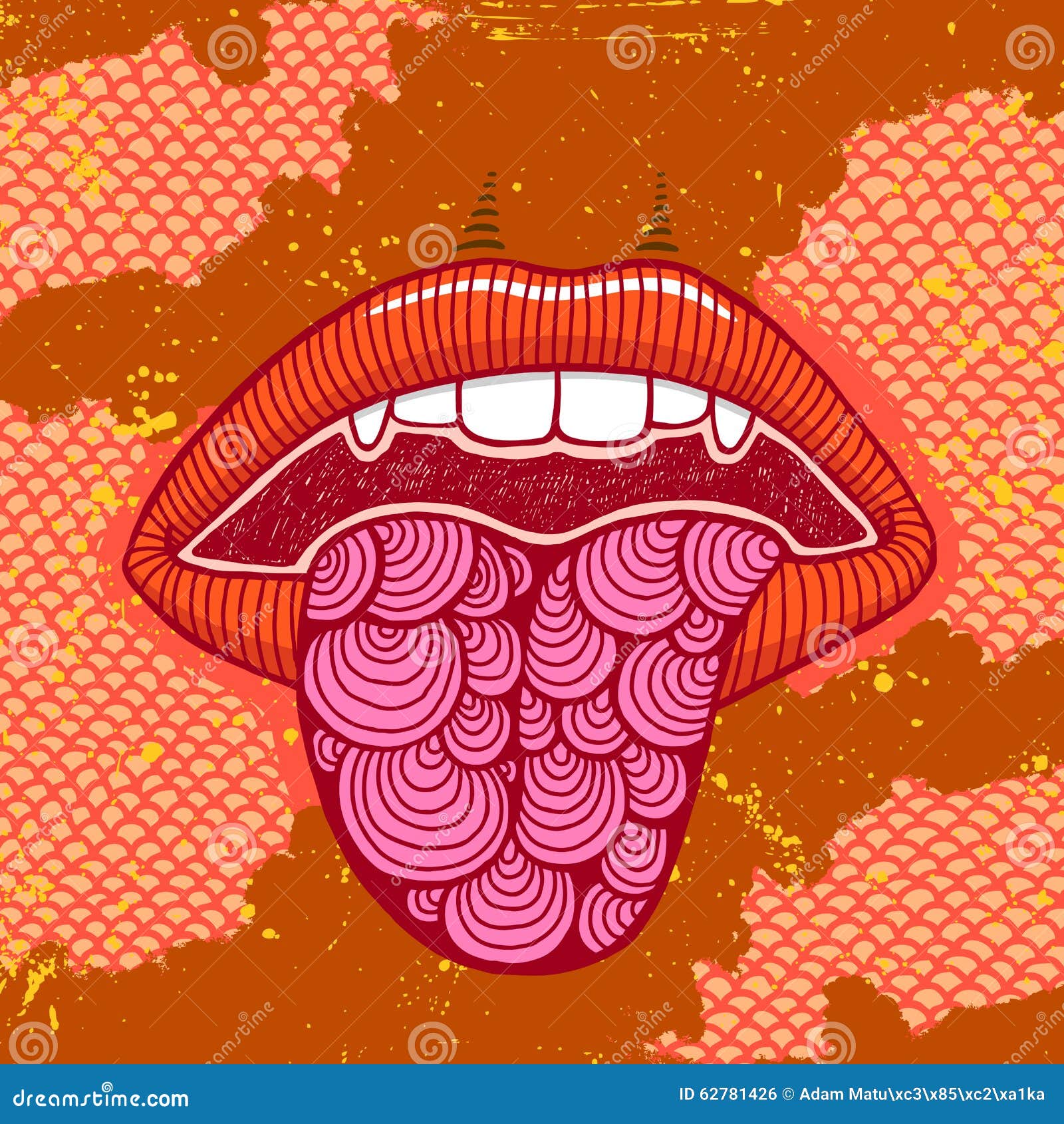 Boca dulce ilustración del vector. Ilustración de aprenda - 62781426