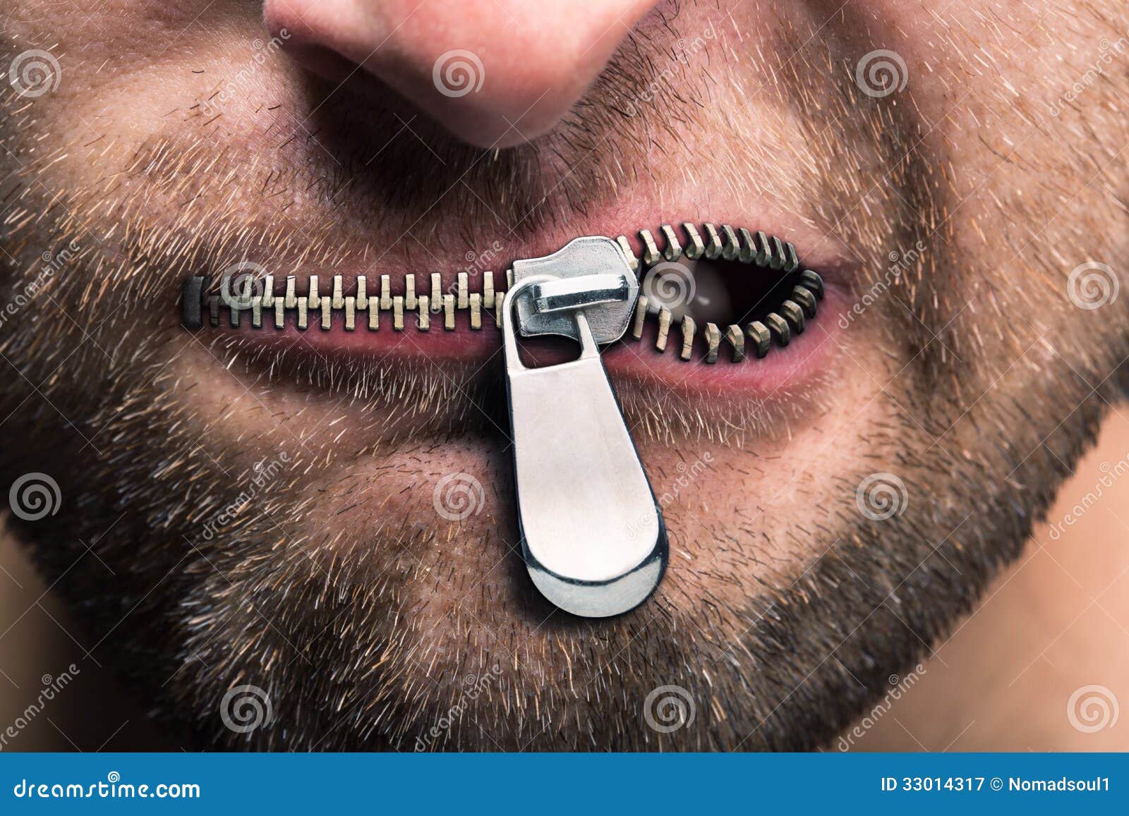 Boca fechada imagem de stock. Imagem de privacidade, problemas - 33014317