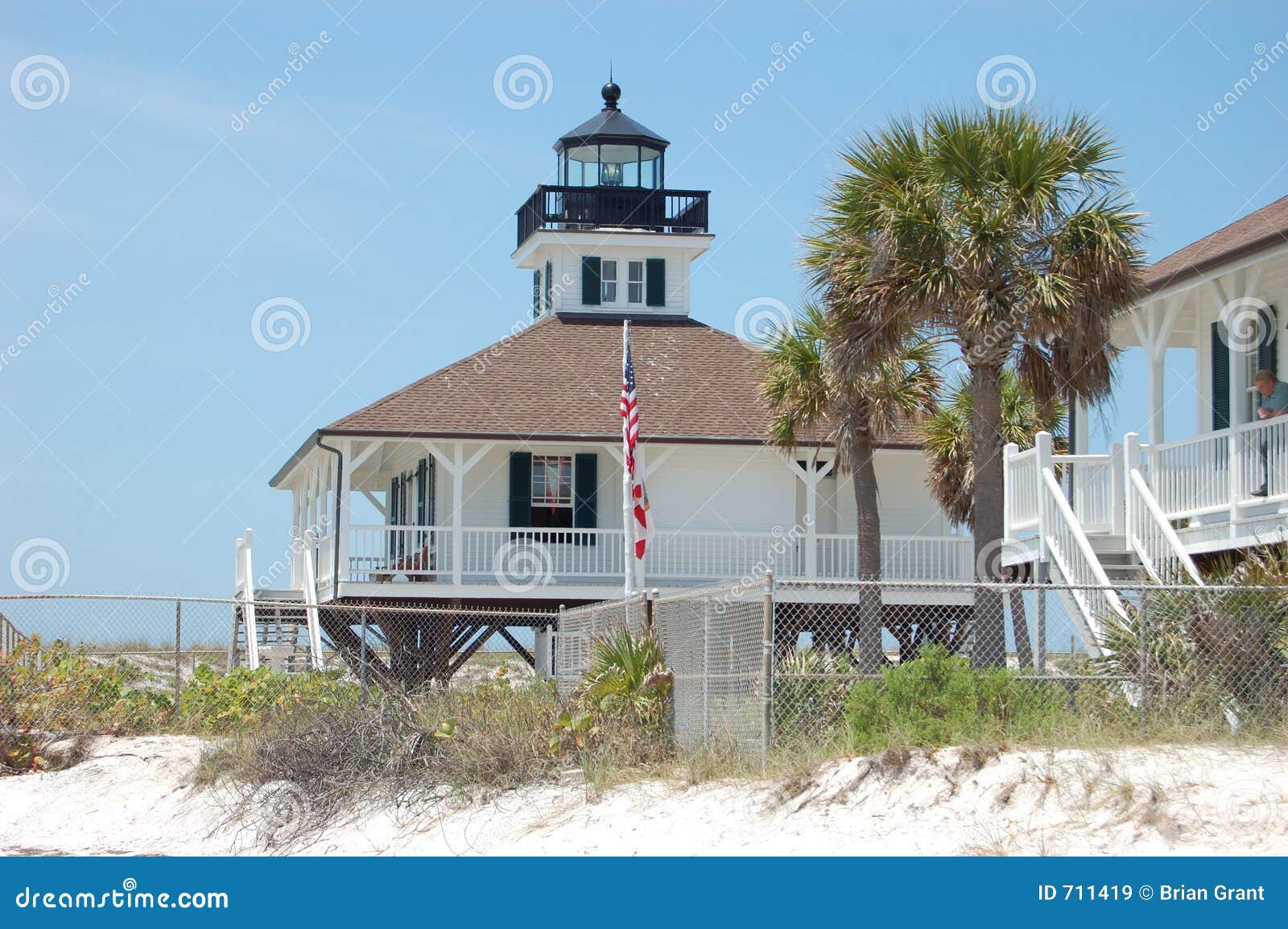 Boca Grande Lighthouse stock image. Image of gulf, palm - 711419