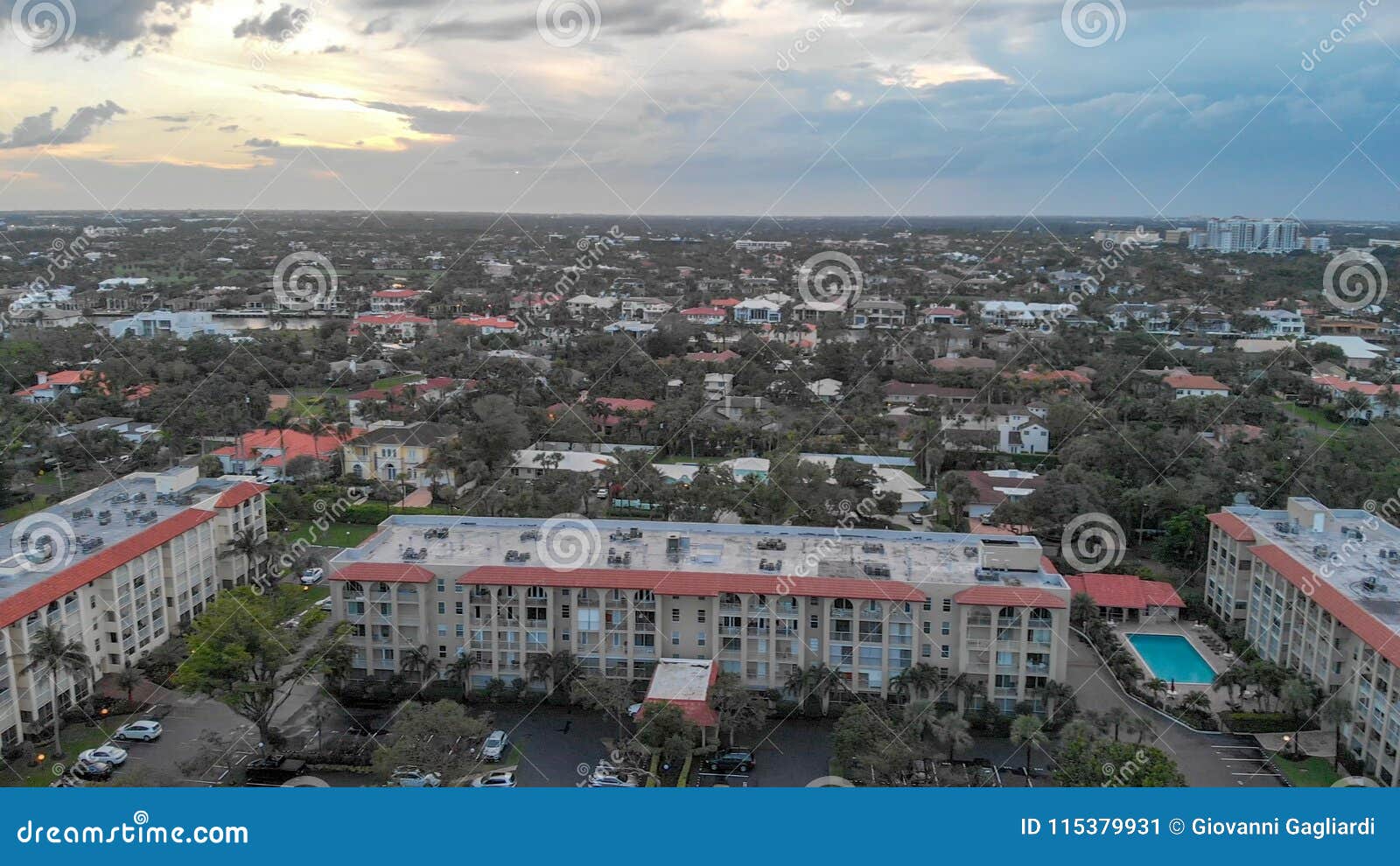 Boca Raton Aerial View, Florida Coastline Stock Image - Image of ...