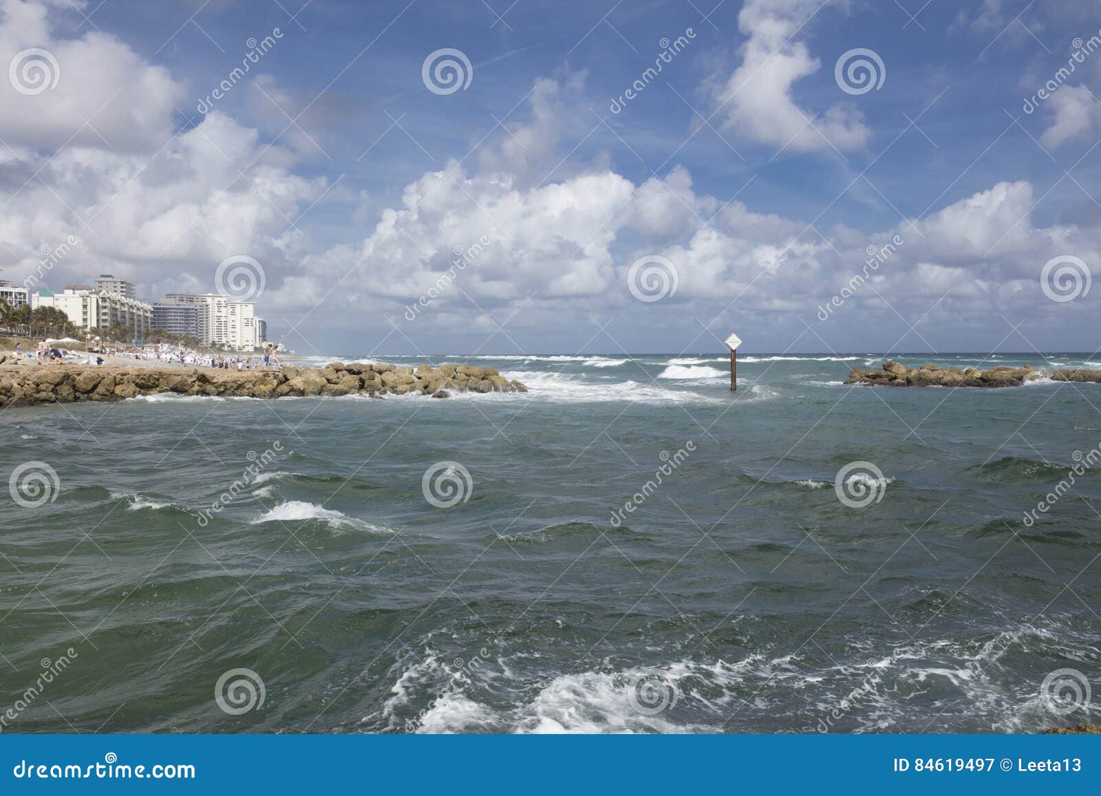 Boca Raton Inlet Leading To the Atlantic Ocean Editorial Photography ...