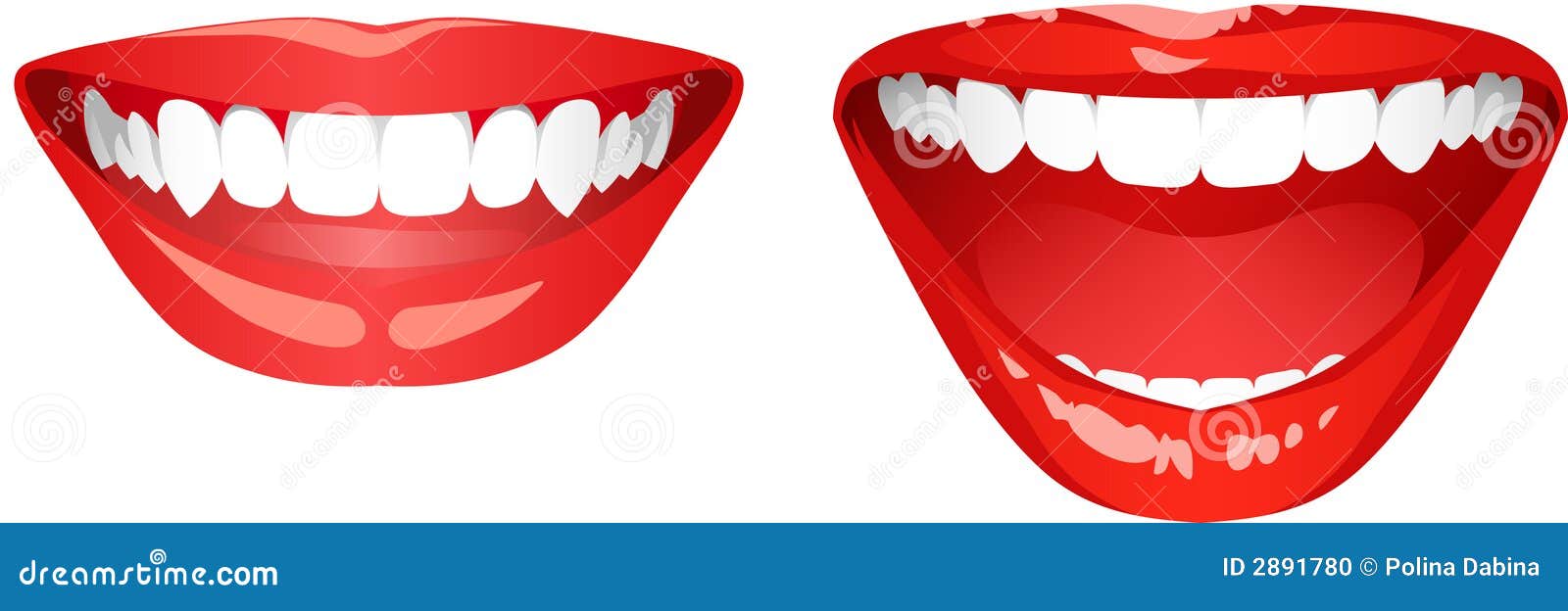 Boca sonriente ilustración del vector. Ilustración de sonriente - 2891780