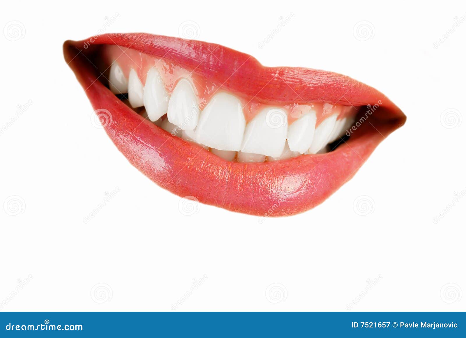 Boca sonriente de la mujer imagen de archivo. Imagen de limpio - 7521657