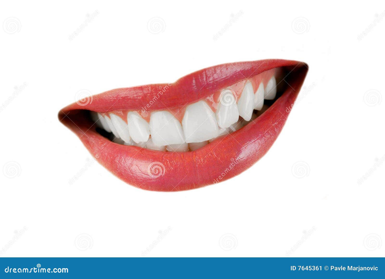 Boca sonriente de la mujer imagen de archivo. Imagen de boca - 7645361