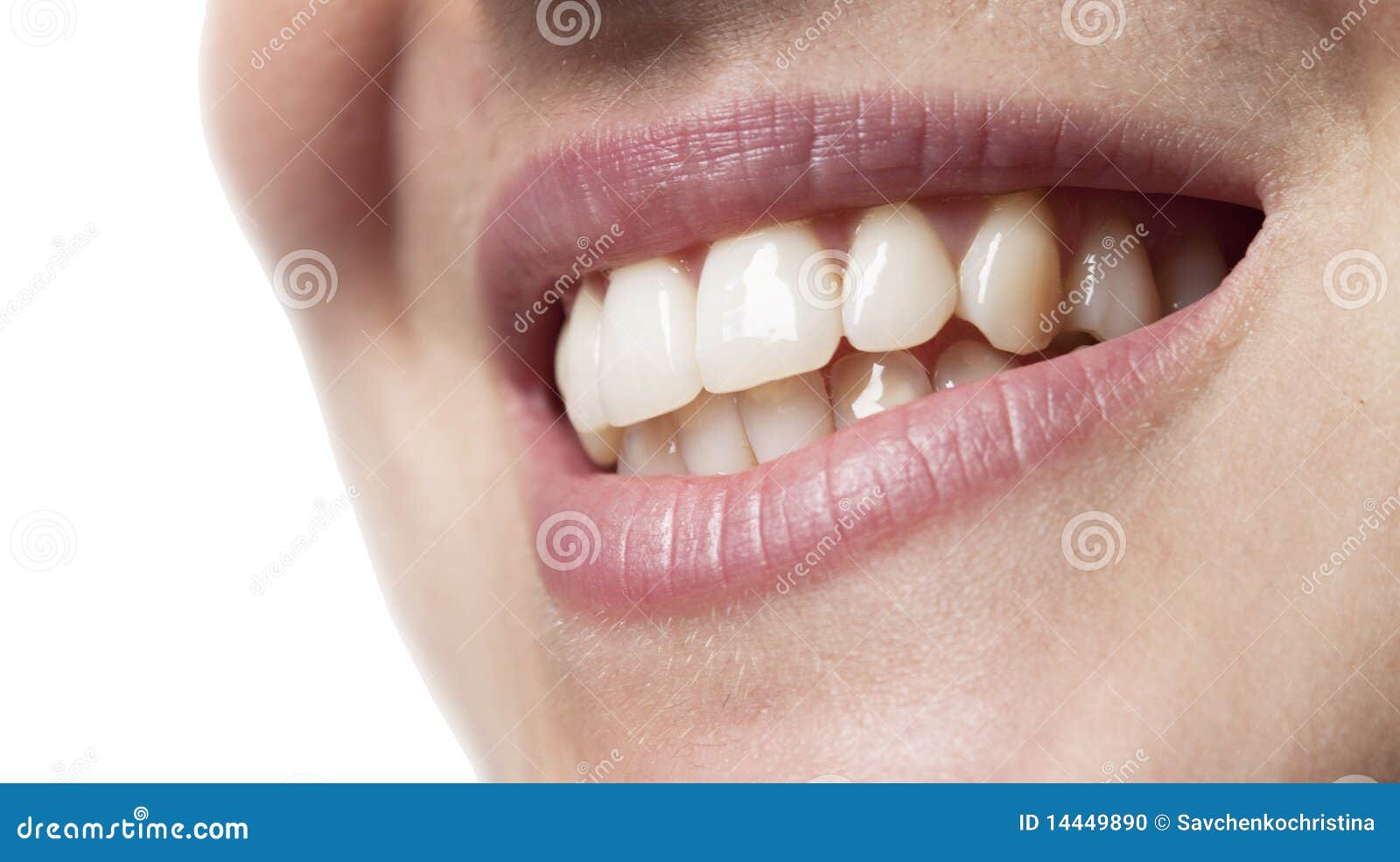 Boca Sonriente De Los Dientes De La Mujer Foto de archivo - Imagen de ...