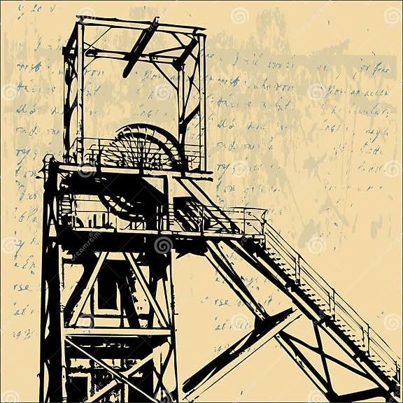 Bocamina de Grunge ilustración del vector. Ilustración de averiado ...