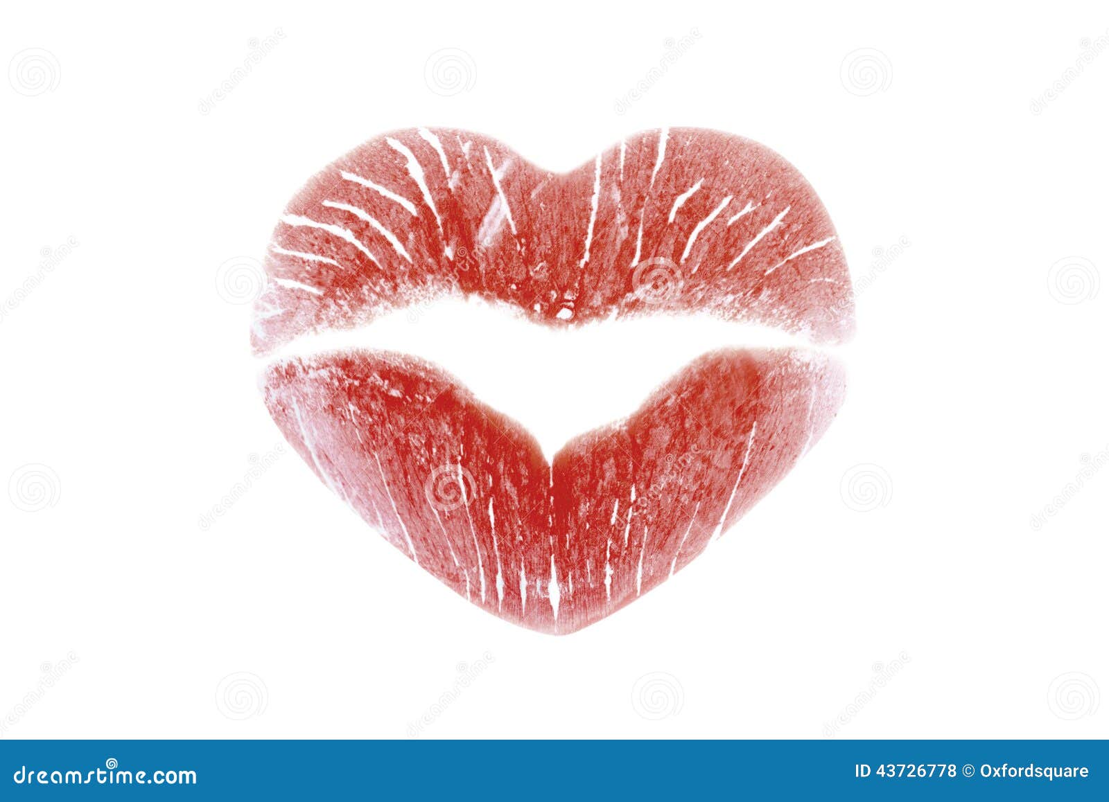 Bocca Di Bacio Sotto Forma Di Un Cuore Fotografia Stock - Immagine di ...