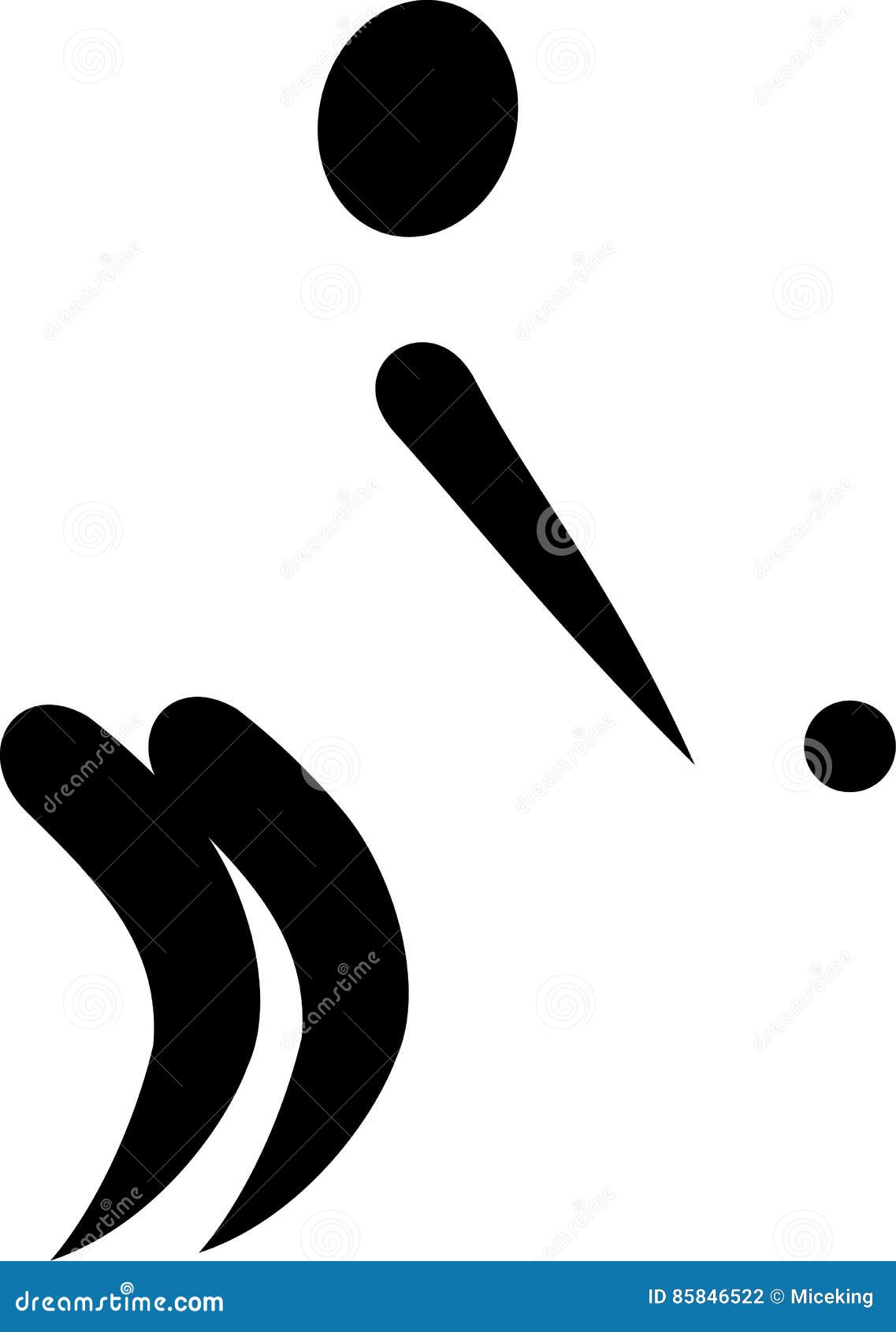 Bocce Icon stock vector. Illustration of isolated, boche - 85846522