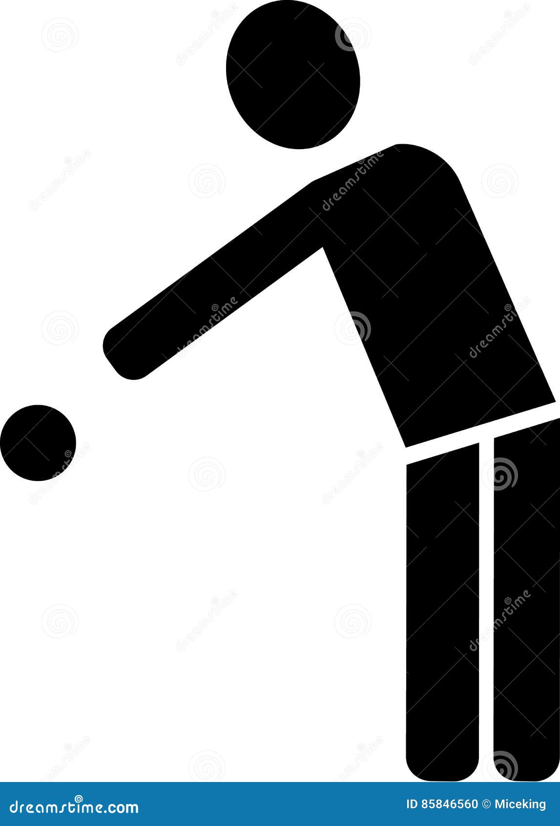 Bocce Pictogram Vector Illustration | CartoonDealer.com #85846560