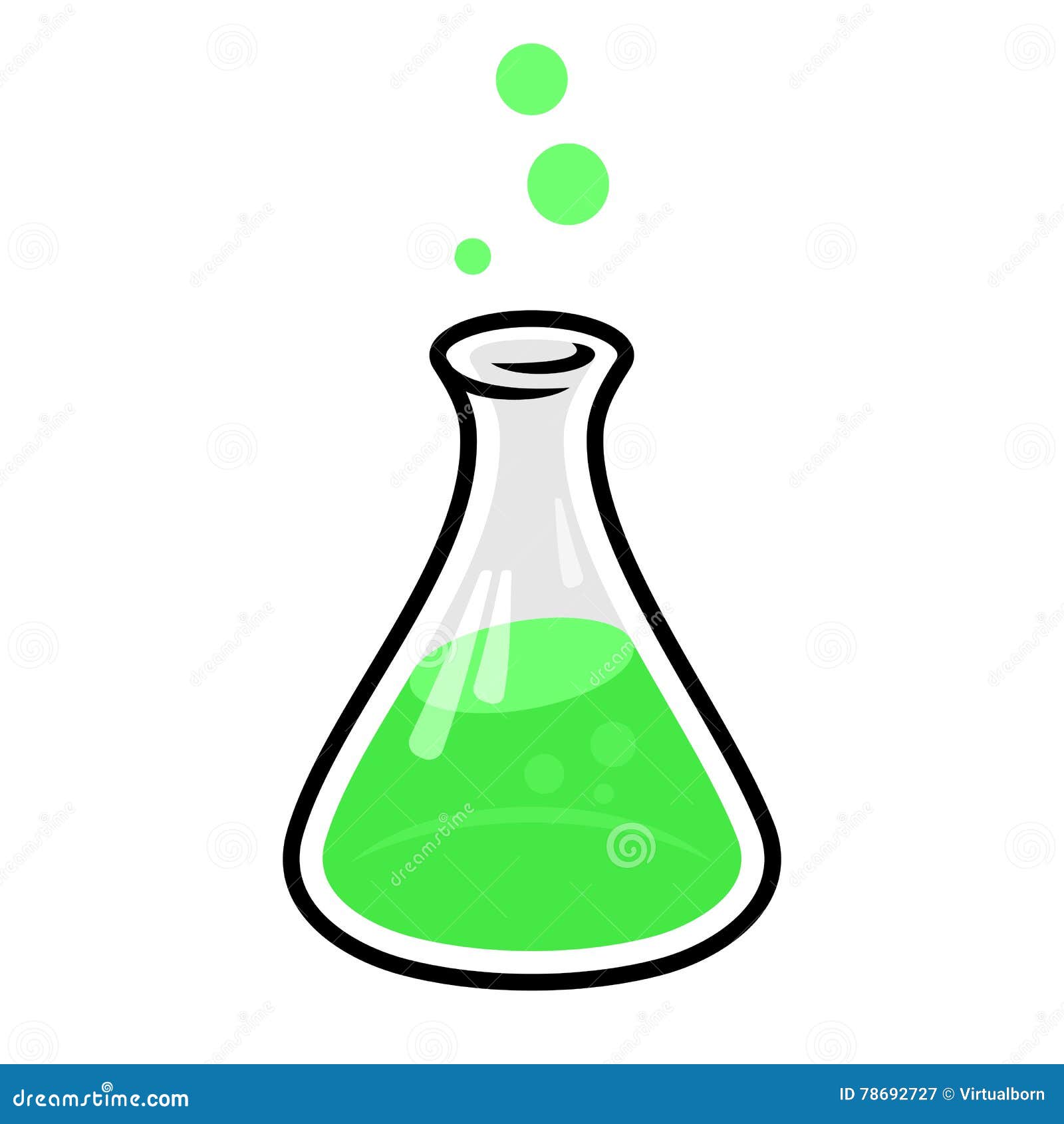 Boccetta Con Il Prodotto Chimico Tossico Illustrazione Vettoriale ...