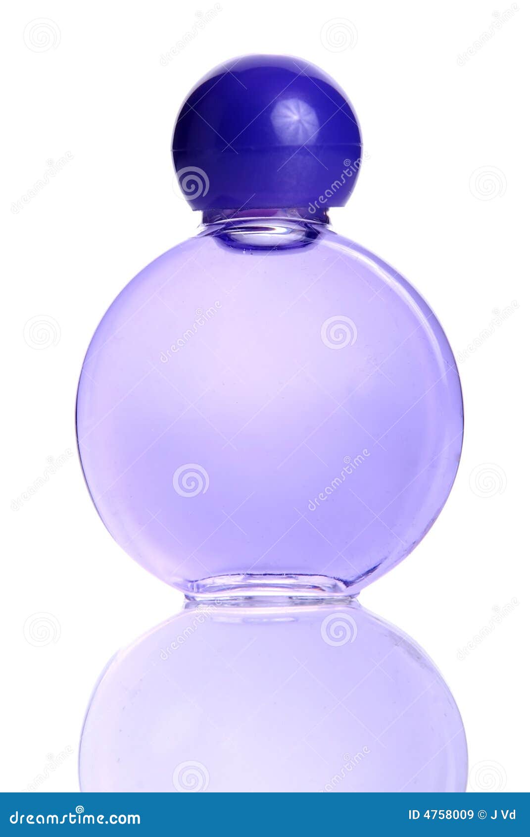 Boccetta viola del profumo immagine stock. Immagine di sciampo - 4758009