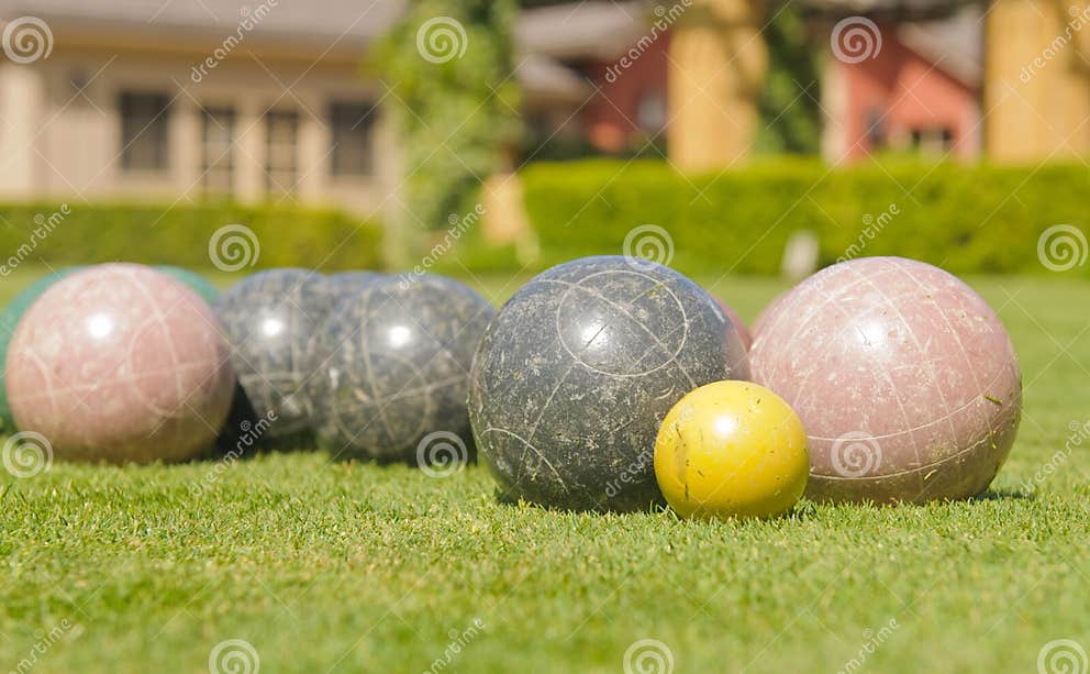 Bocci balls stock image. Image of ball, summer, competitive - 45756829