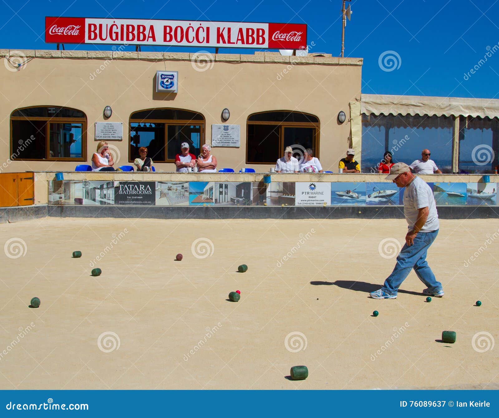 Bocci Being Played in Bugibba, Malta Editorial Photography - Image of ...