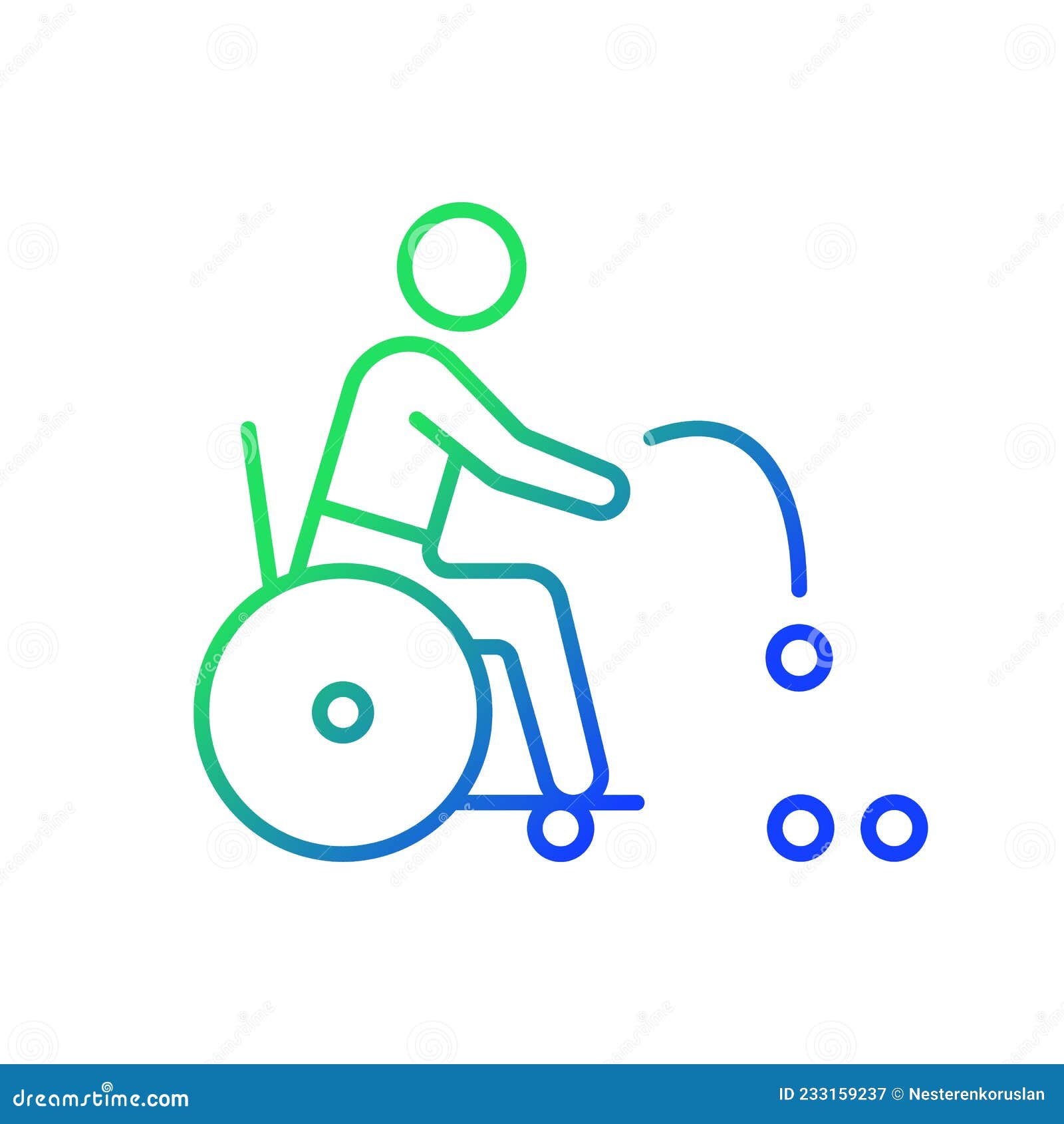 Sport Boccia Field And Equipment Vector Illustration | CartoonDealer ...