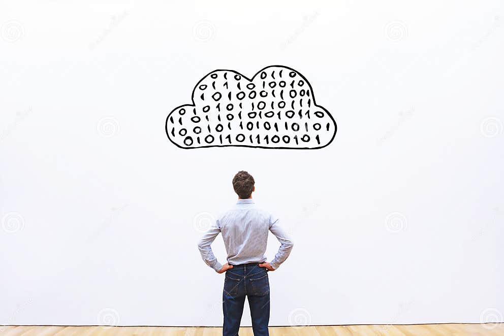 Boceto De Concepto De Cloud Computing Foto de archivo - Imagen de almacenaje, servidor: 204903678