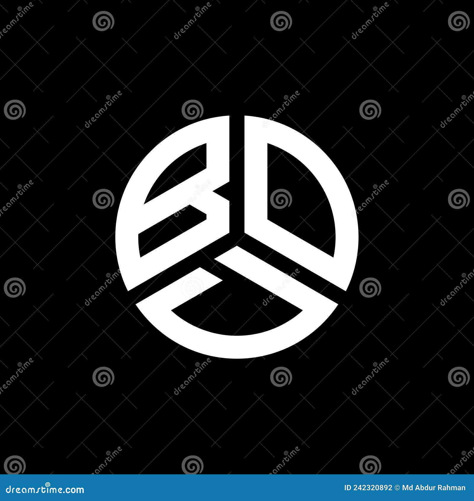 BOD Letter Logo Design on White Background. BOD Creative Initials ...