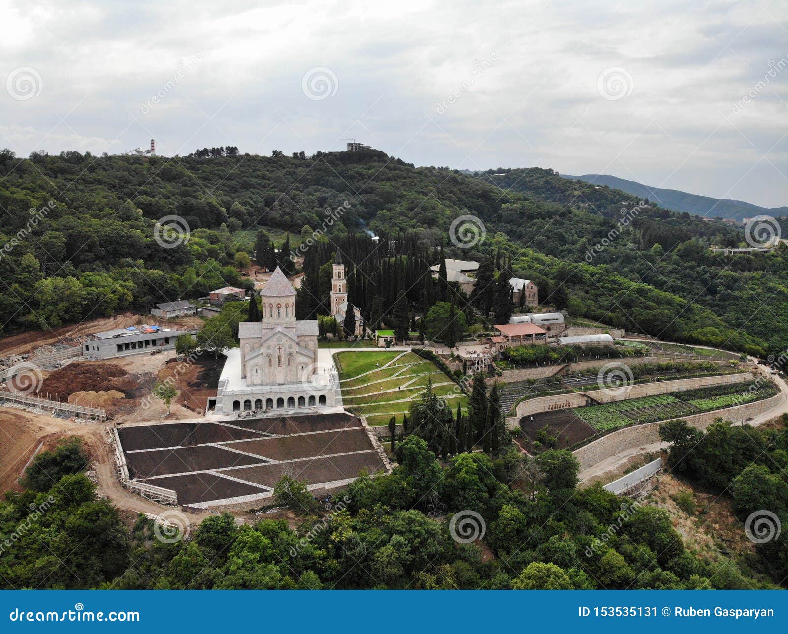 Bodbe Monastery, Georgia, Caucasus Stock Image - Image of cityscape ...
