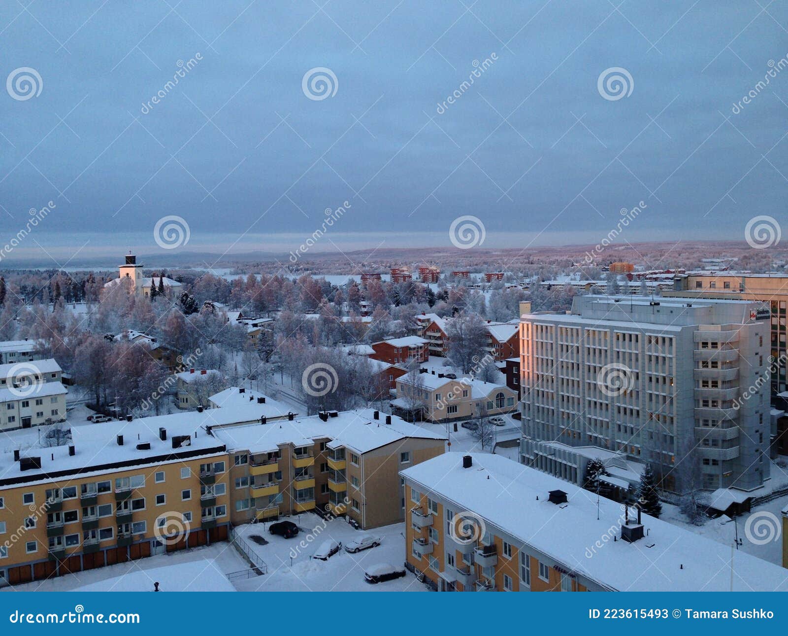 Boden, Town in the North of Sweden Stock Image - Image of church ...