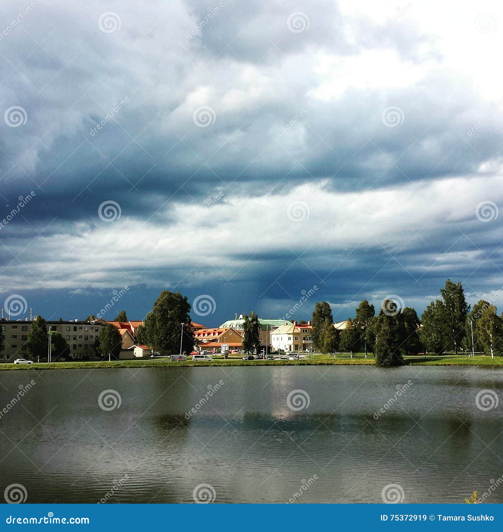 Boden stock image. Image of sweden, lake, town, boden - 75372919