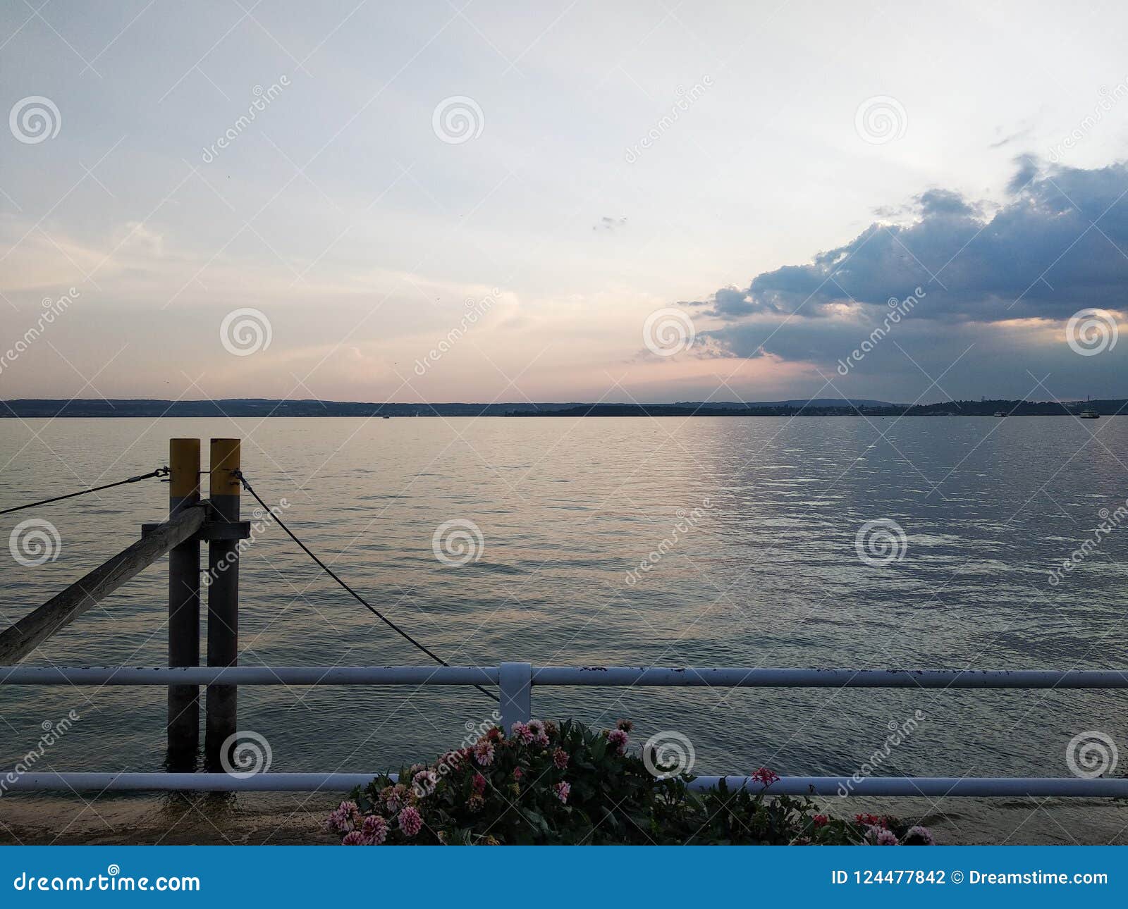 Bodenses stock photo. Image of beautiful, sunset, water - 124477842