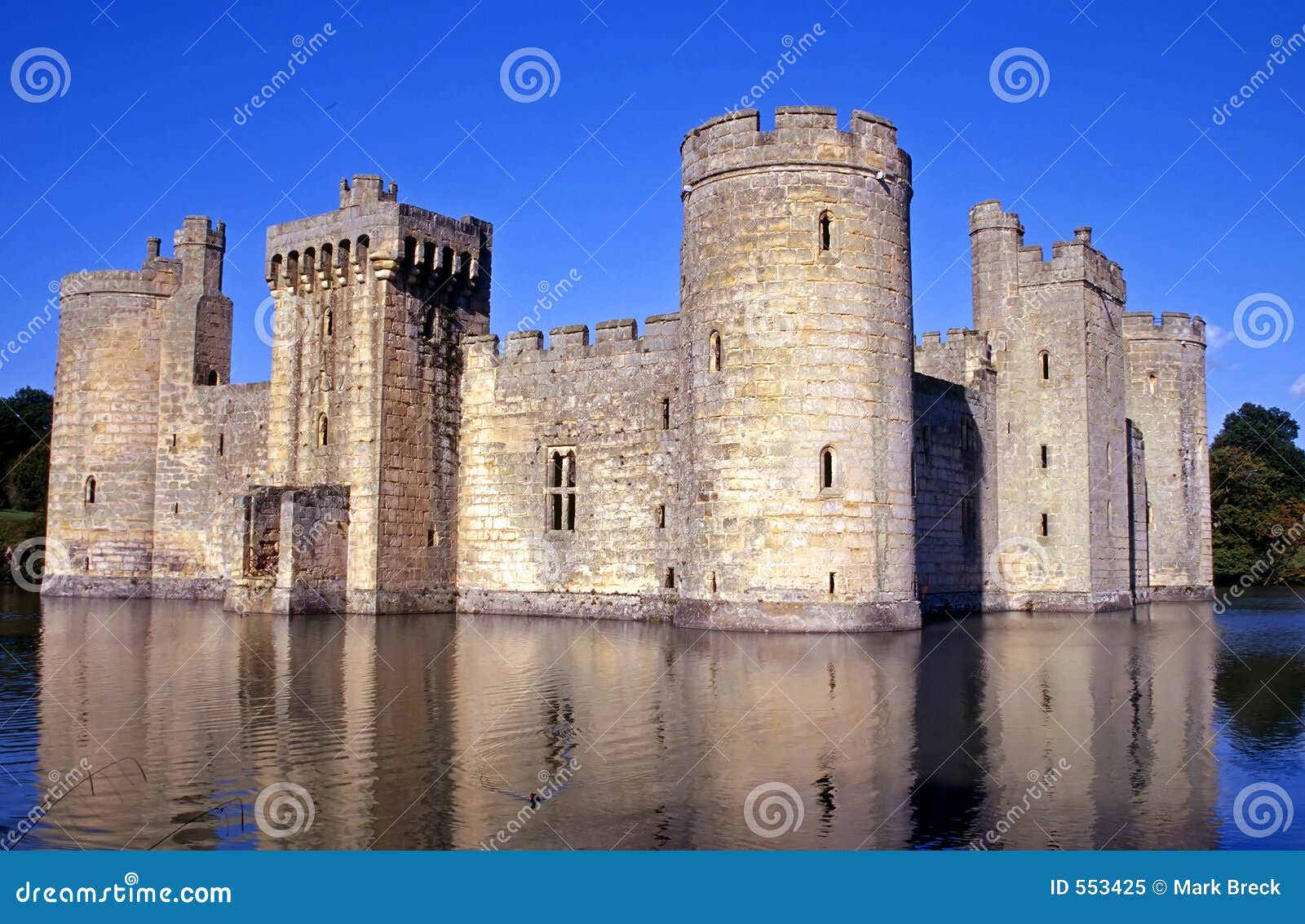 Bodiam Castle stock image. Image of europe, bodiam, england - 553425