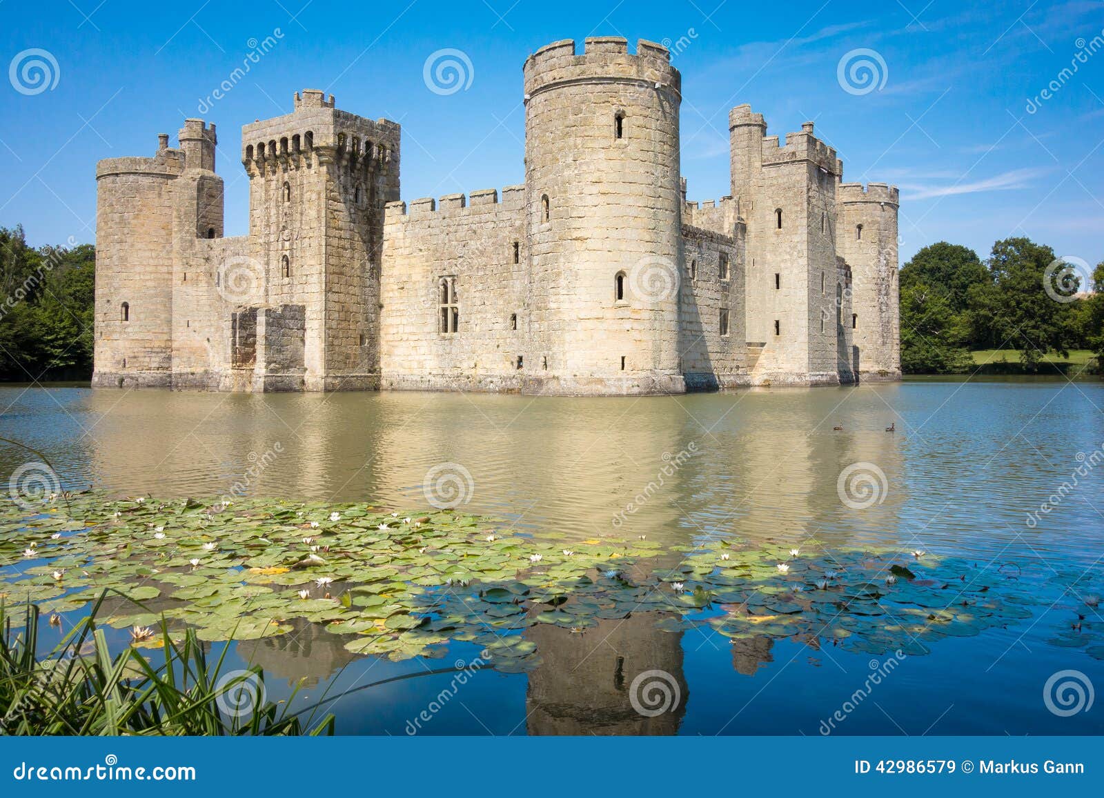 Bodiam Castle stock image. Image of moat, bodiam, sussex - 42986579