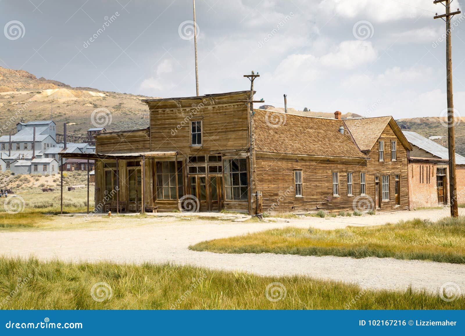 Bodie Ghost Town photo stock. Image du montagne, nationale - 102167216