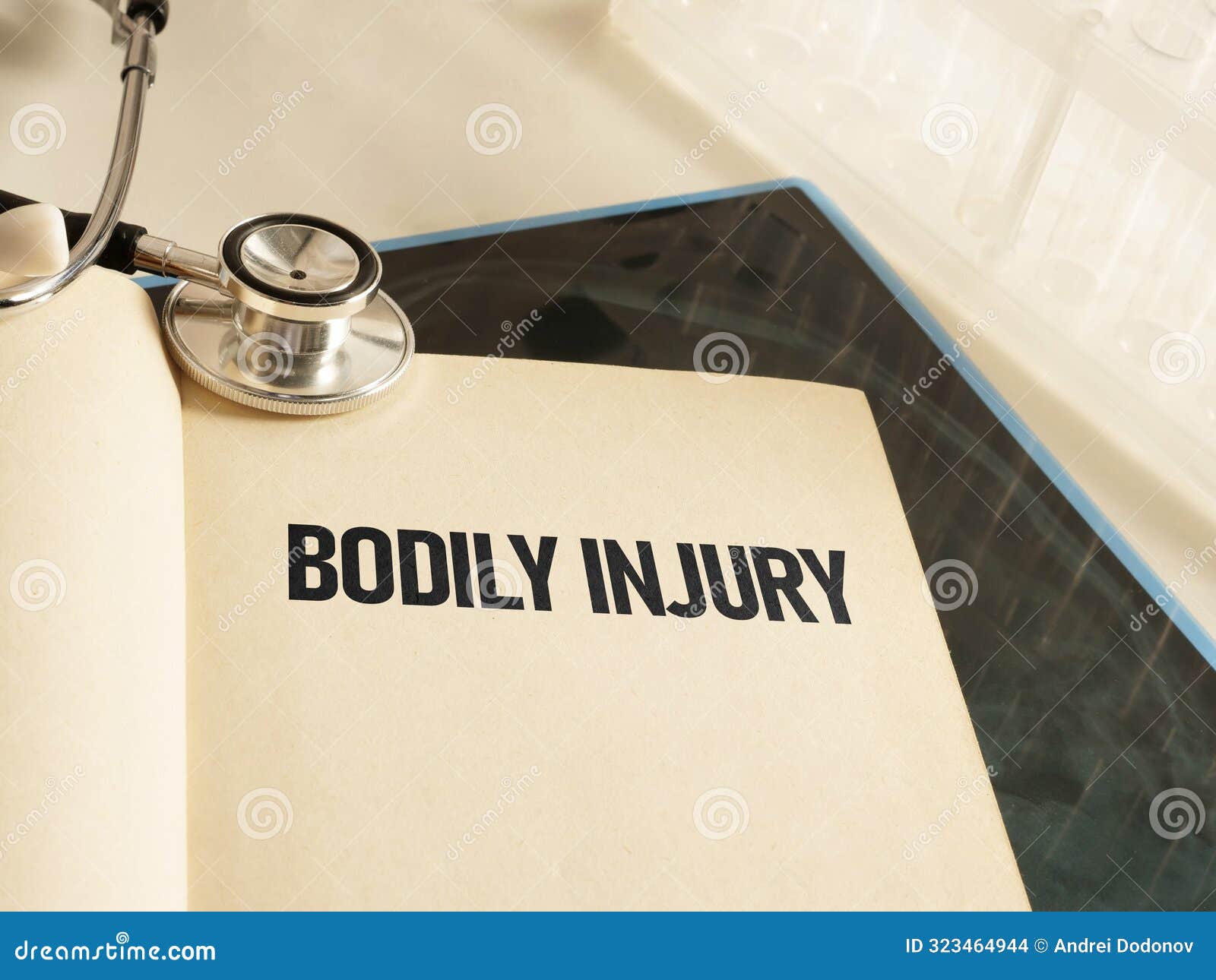 Bodily Injury is Shown Using the Text Stock Photo - Image of organic ...