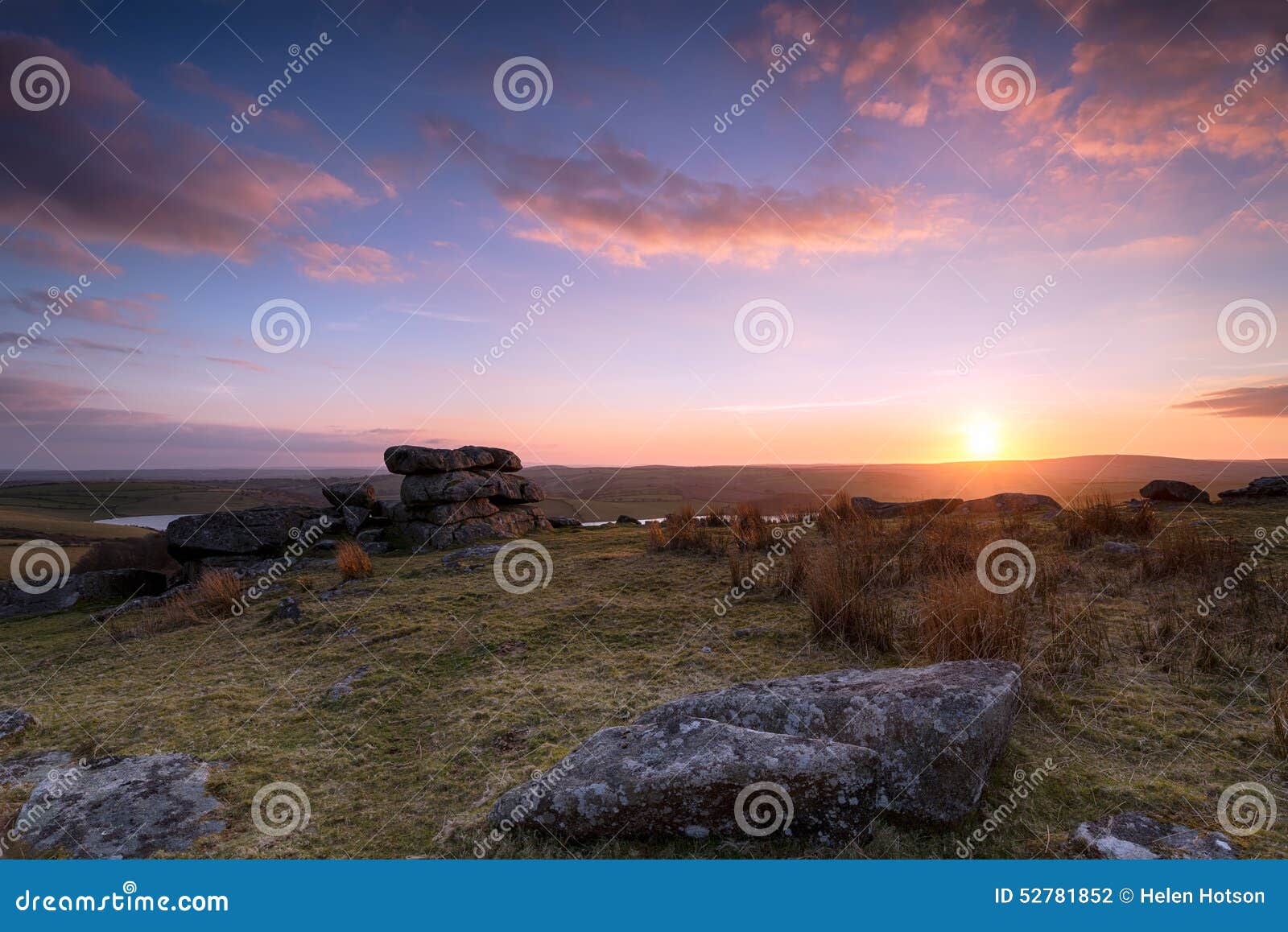 Bodmin Moor in Cornwall stock photo. Image of dusk, countryside - 52781852
