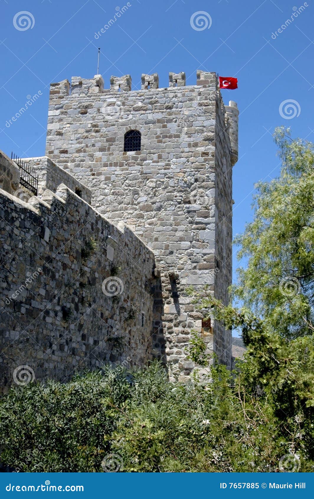 Bodrum castle stock image. Image of harbor, meditteranean - 7657885