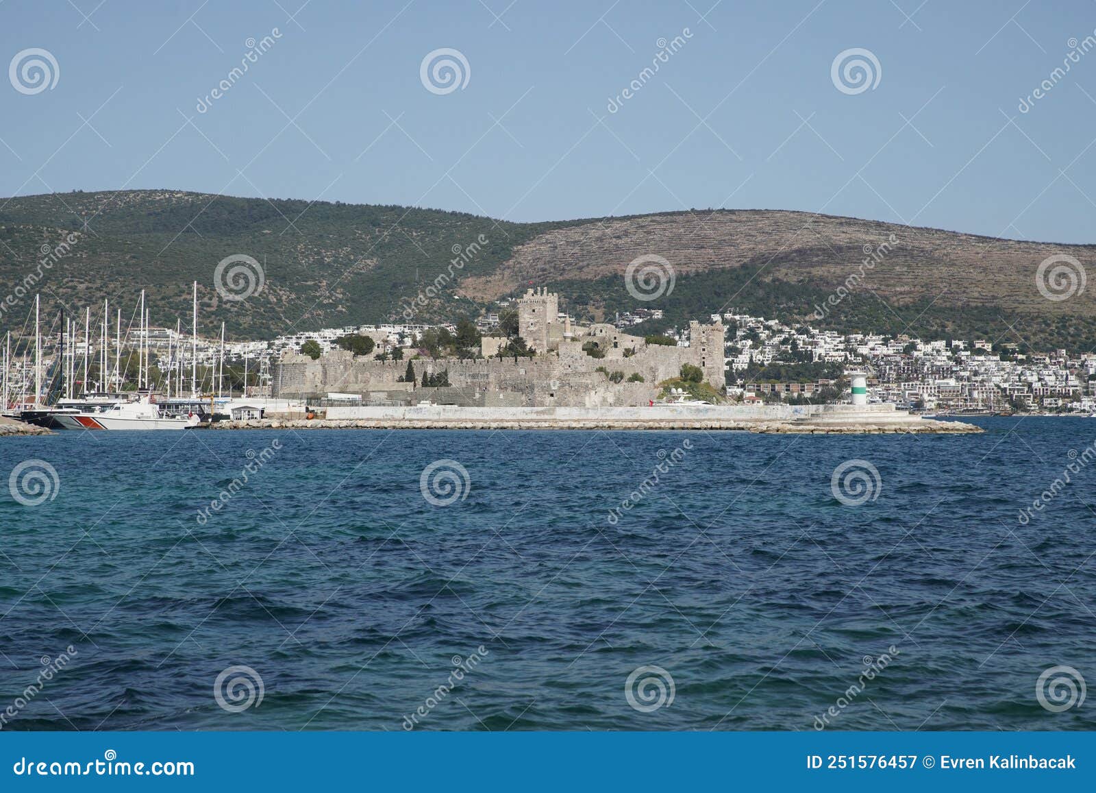 Bodrum Castle in Turkey stock image. Image of halicarnassus - 251576457