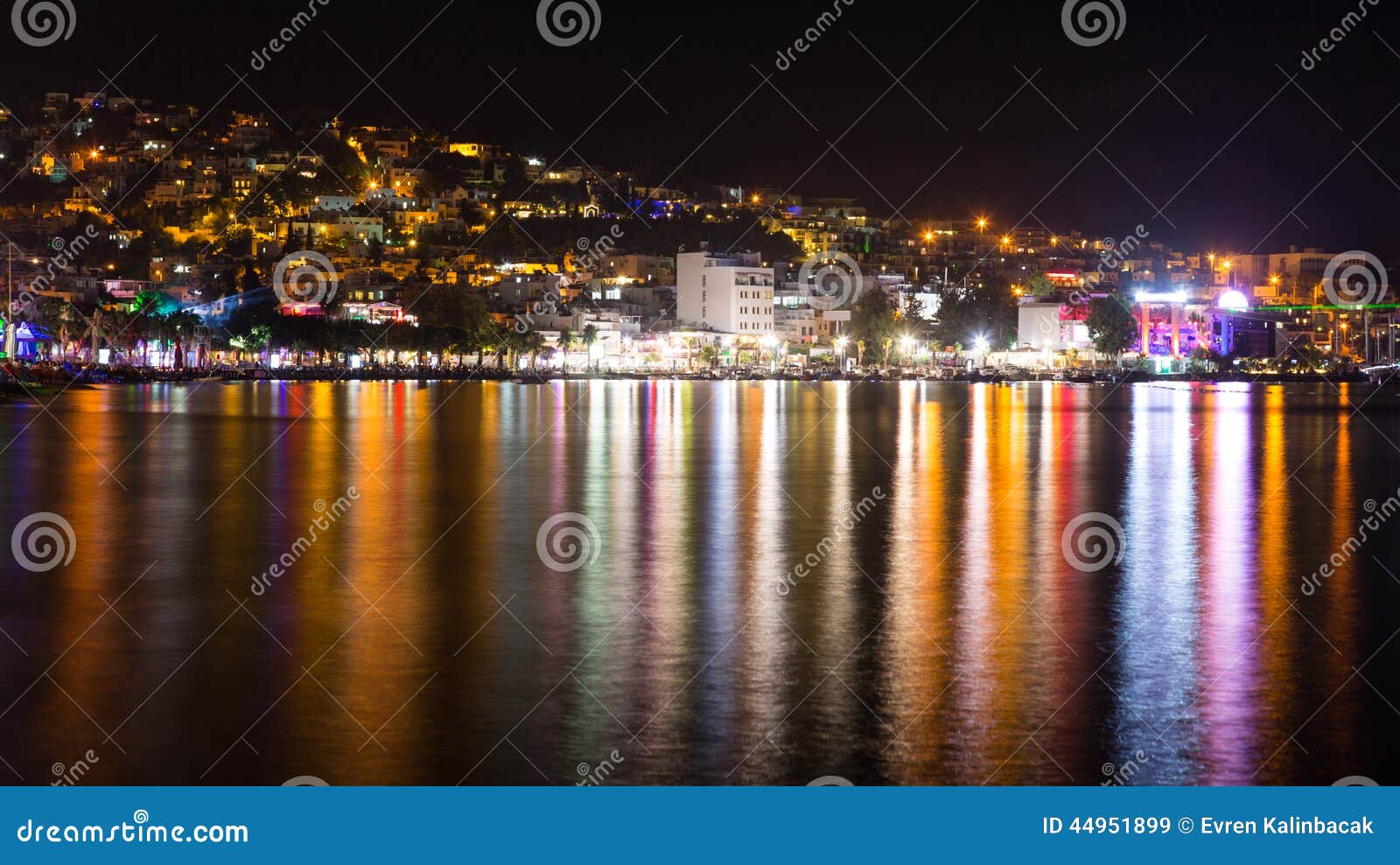 Bodrum Town stock image. Image of nightlife, turkish - 44951899