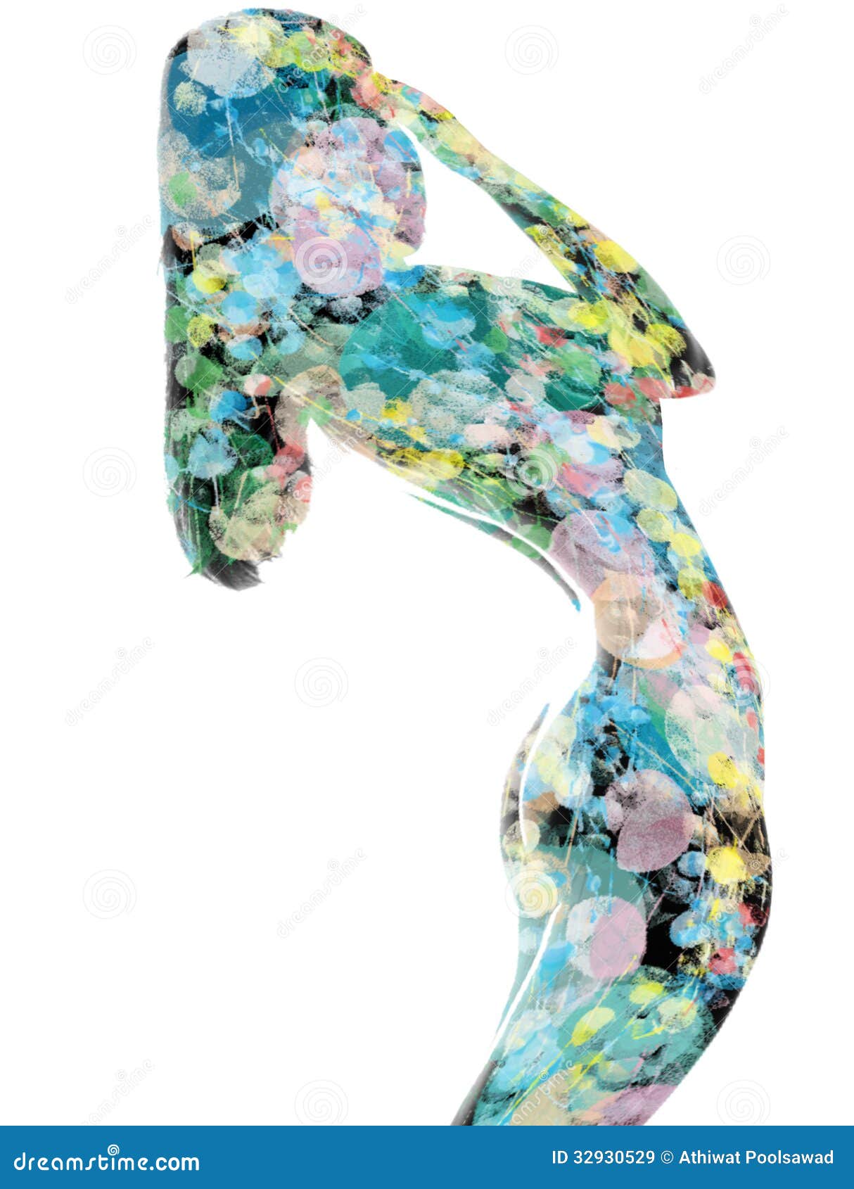 Body abstract stock illustration. Illustration of colorful - 32930529