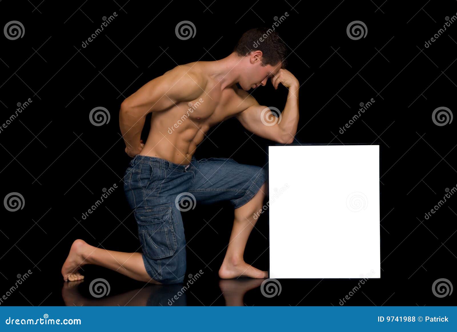 Body Builder Advertising Board Stock Photo - Image of show, macho: 9741988