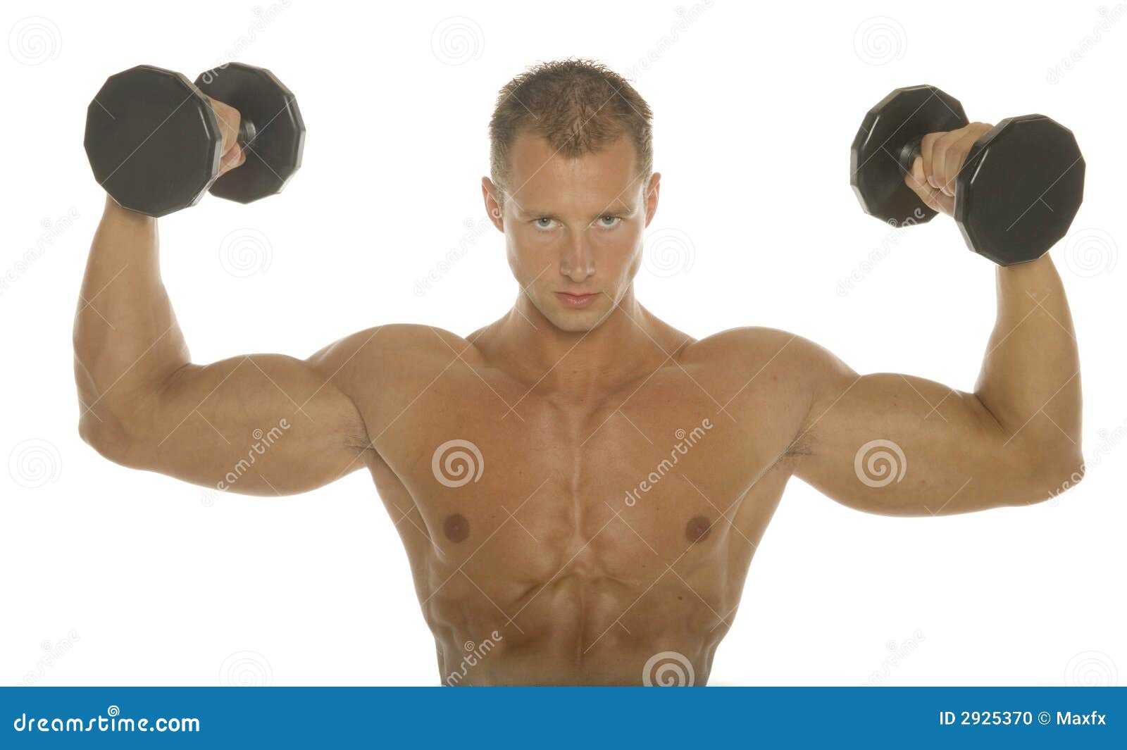 Body builder arm workout stock photo. Image of fitness - 2925370