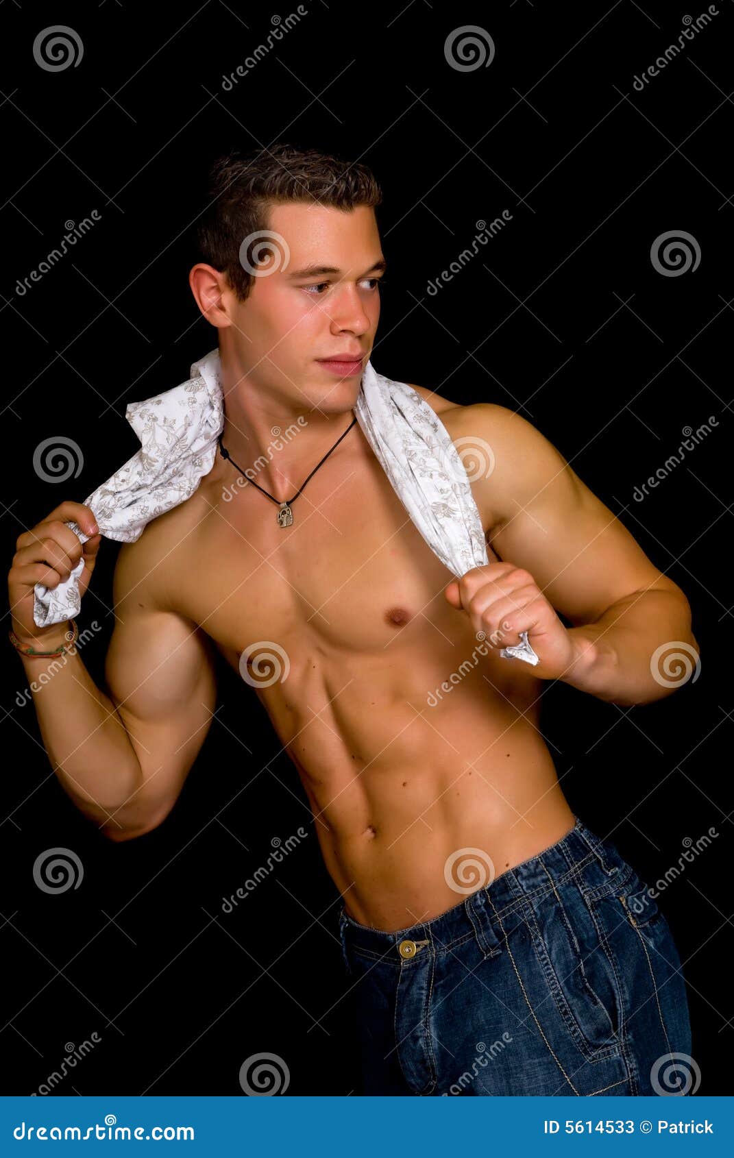 Body Builder, Artistic Pose Stock Image - Image of black, physical: 5614533