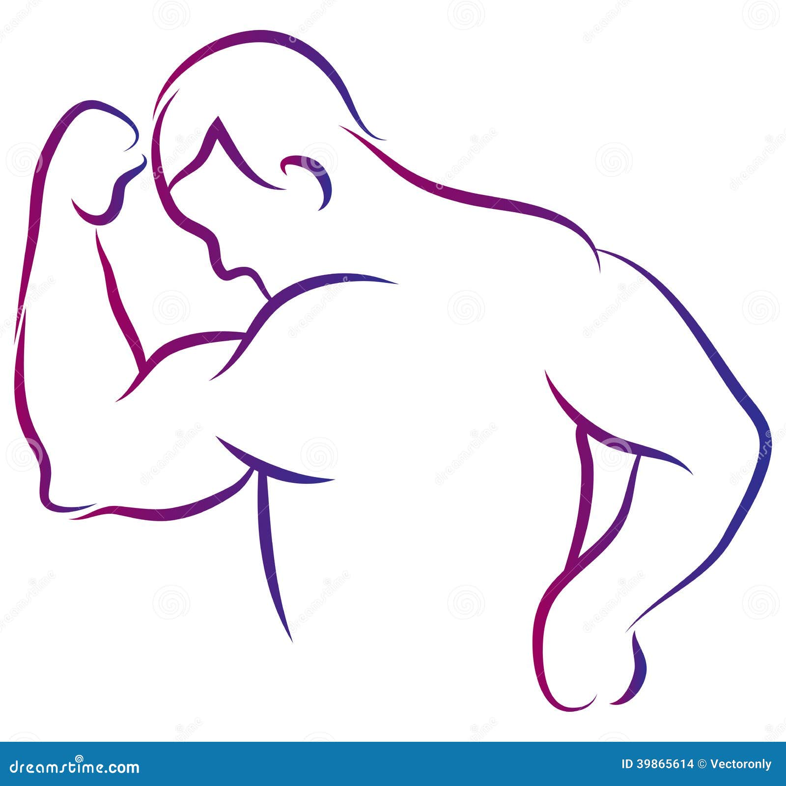 Body builder stock vector. Illustration of shape, sports - 39865614