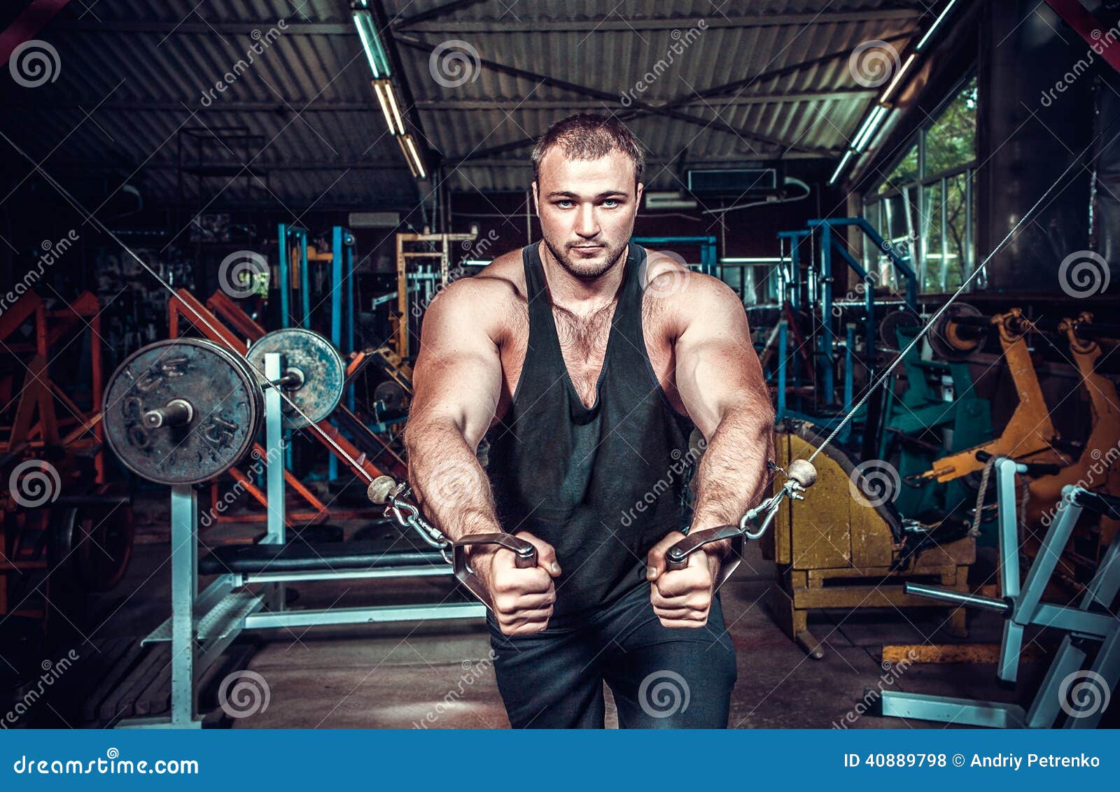 Body Builder Working stock photo. Image of center, people - 40889798