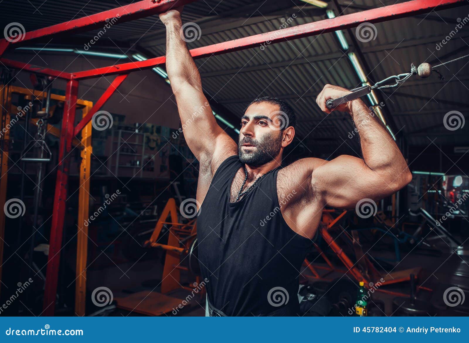 Body Builder Working Out stock photo. Image of attractive - 45782404