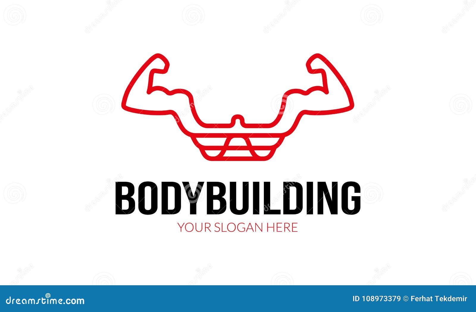 Body Building Logo Template Ilustração Stock - Ilustração de instrutor ...