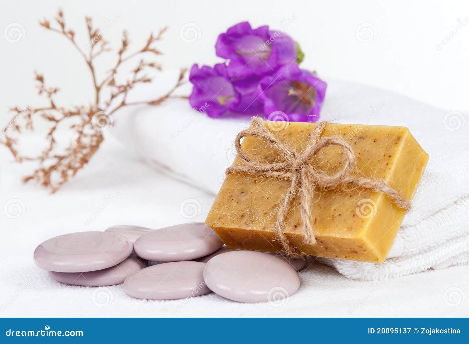 Body Care Still Life with Herbal Soap Stock Image - Image of flower ...