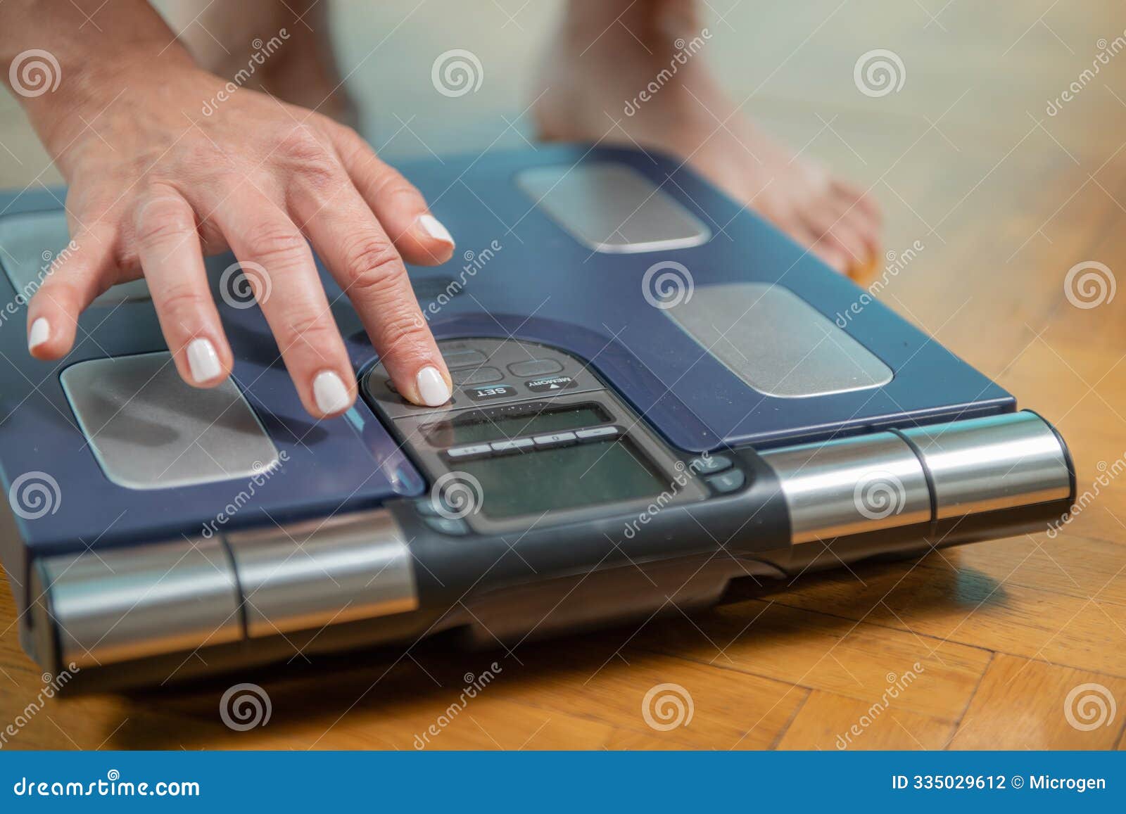 Body Fat Scale for Measuring Body Composition Stock Photo - Image of ...