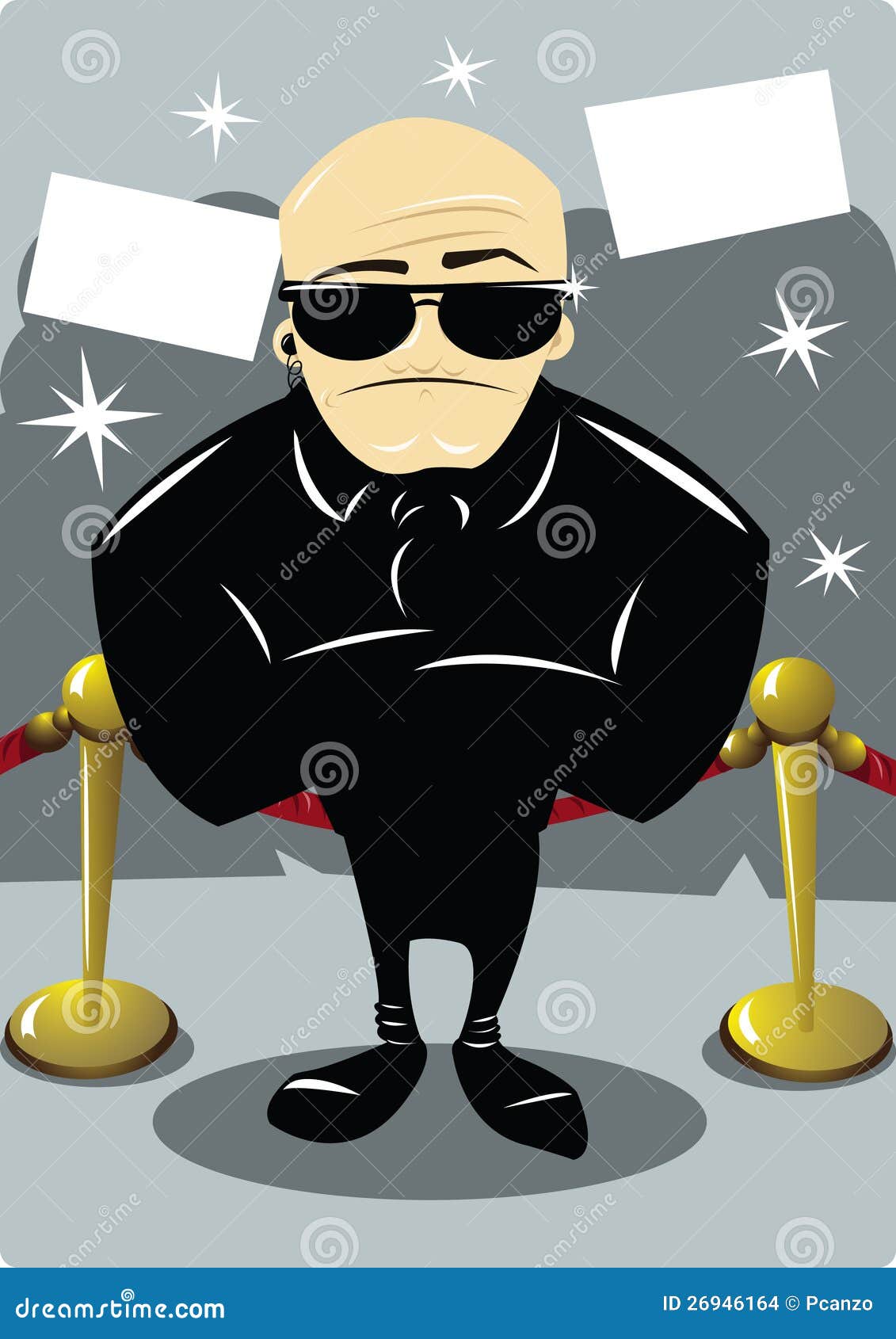 Body Guard stock vector. Illustration of person, nightclub - 26946164