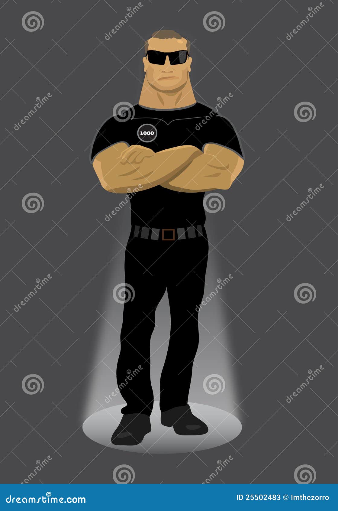 Body Guard Vector Illustration | CartoonDealer.com #26946164