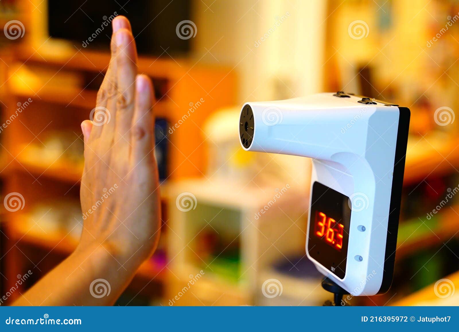 Body and Hand Temperature Scanner. Thermal Sensor Technology for Covid ...