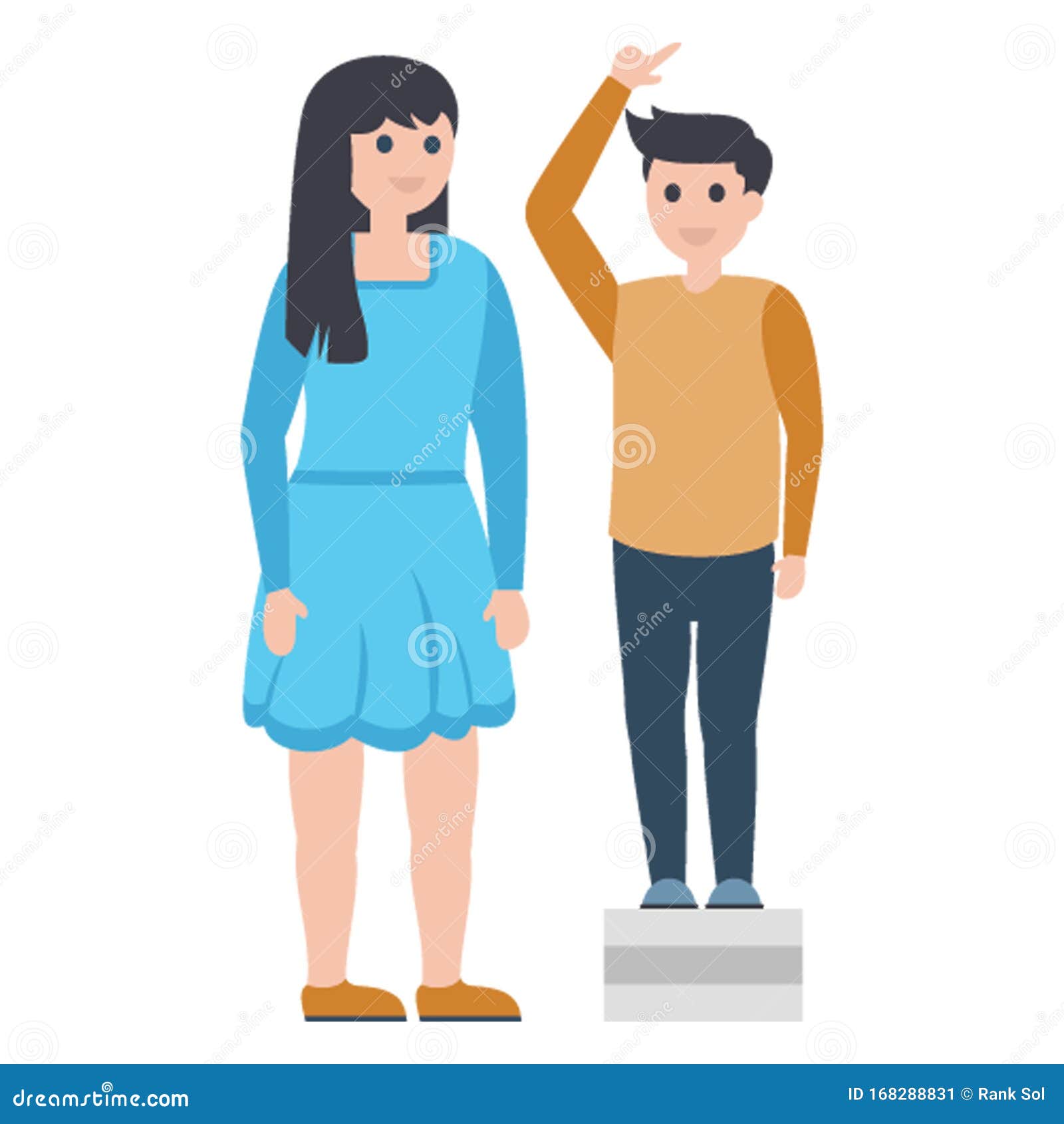 Body Height Vector Illustration Icon Which Can Be Easily Modified Stock ...