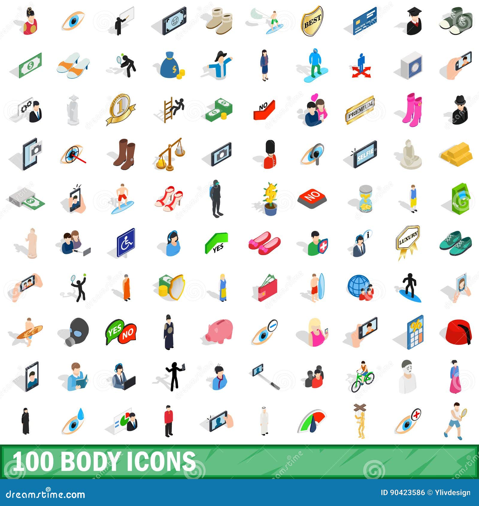 Body Icons And Logo With White Background , 16 Body Set Stock Image ...